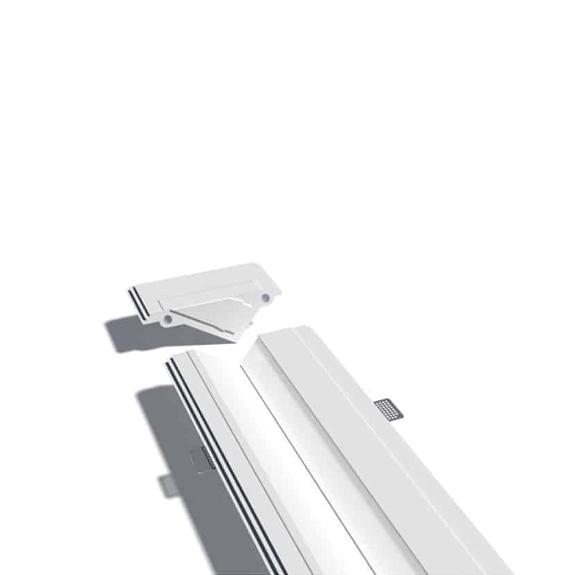 Extrusion Micro 63 End Cap Pair Plaster | Mr Resistor Lighting