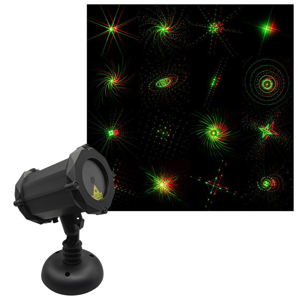 Red & Green Laser Projector Bluetooth Speaker 16 Motion Pattern Effects ...
