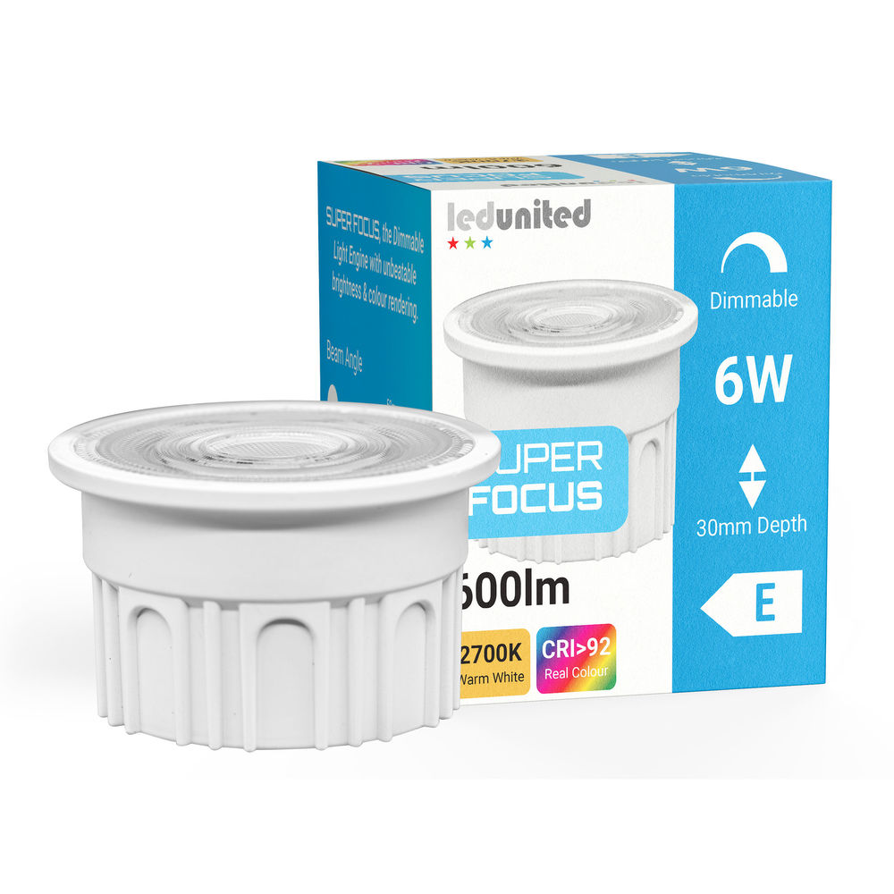 Super Focus LED Light Engine Module 6W 600lm CRI92 Dimmable Lamp 38 ...