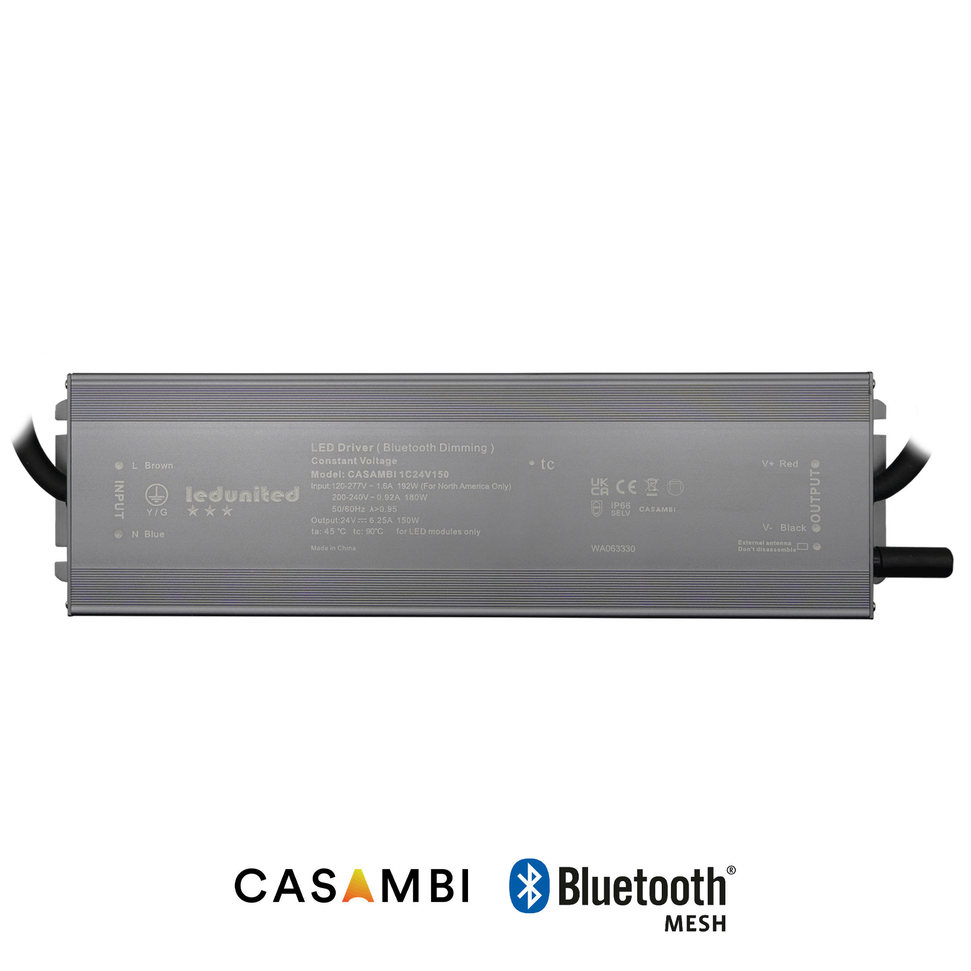 Casambi LED Driver Bluetooth Mesh Control 1 Channel 150W 48V (Constant Voltage) | Mr Resistor ...
