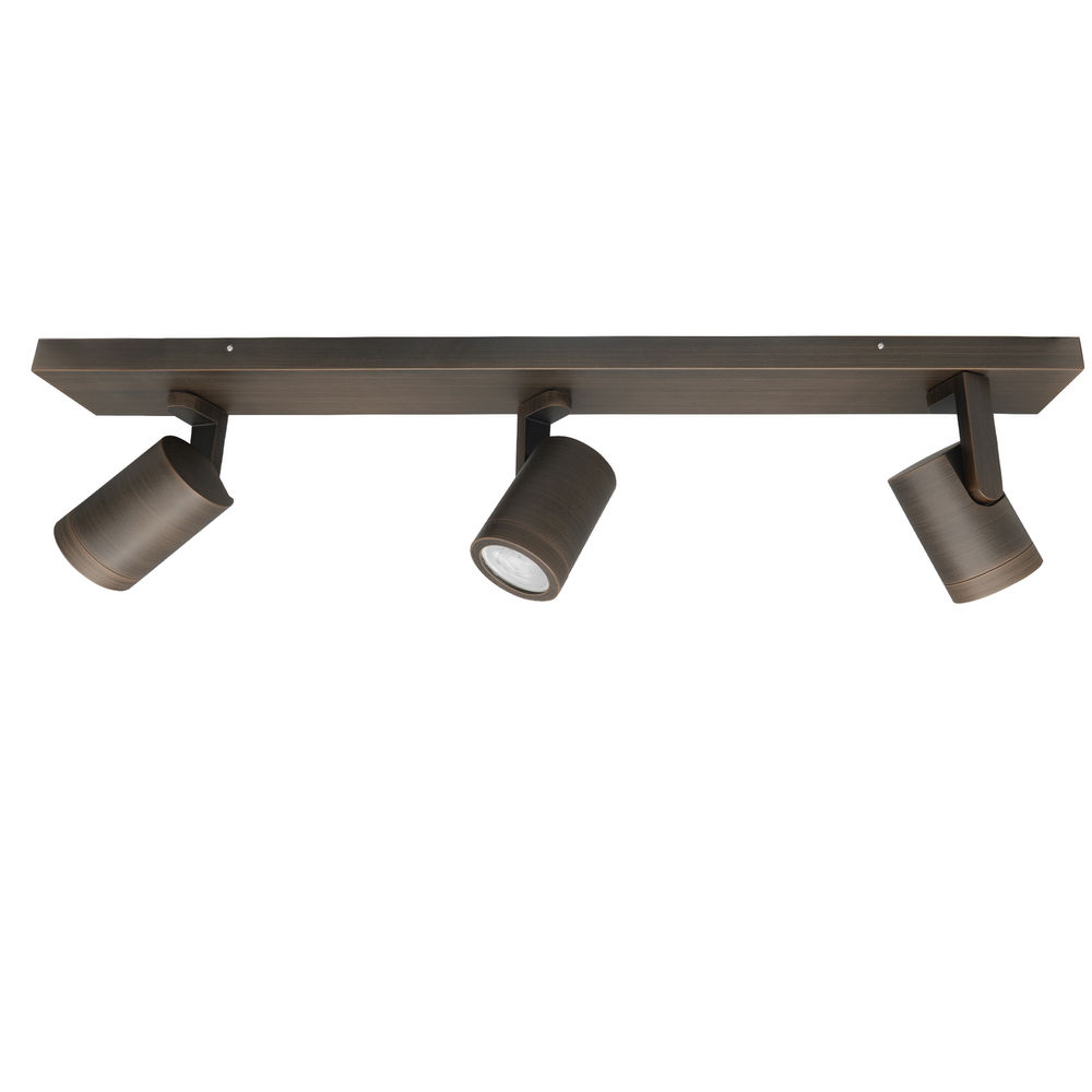Leta Triple Bar Spotlight 240V Bronze 3 x 6W | Mr Resistor Lighting