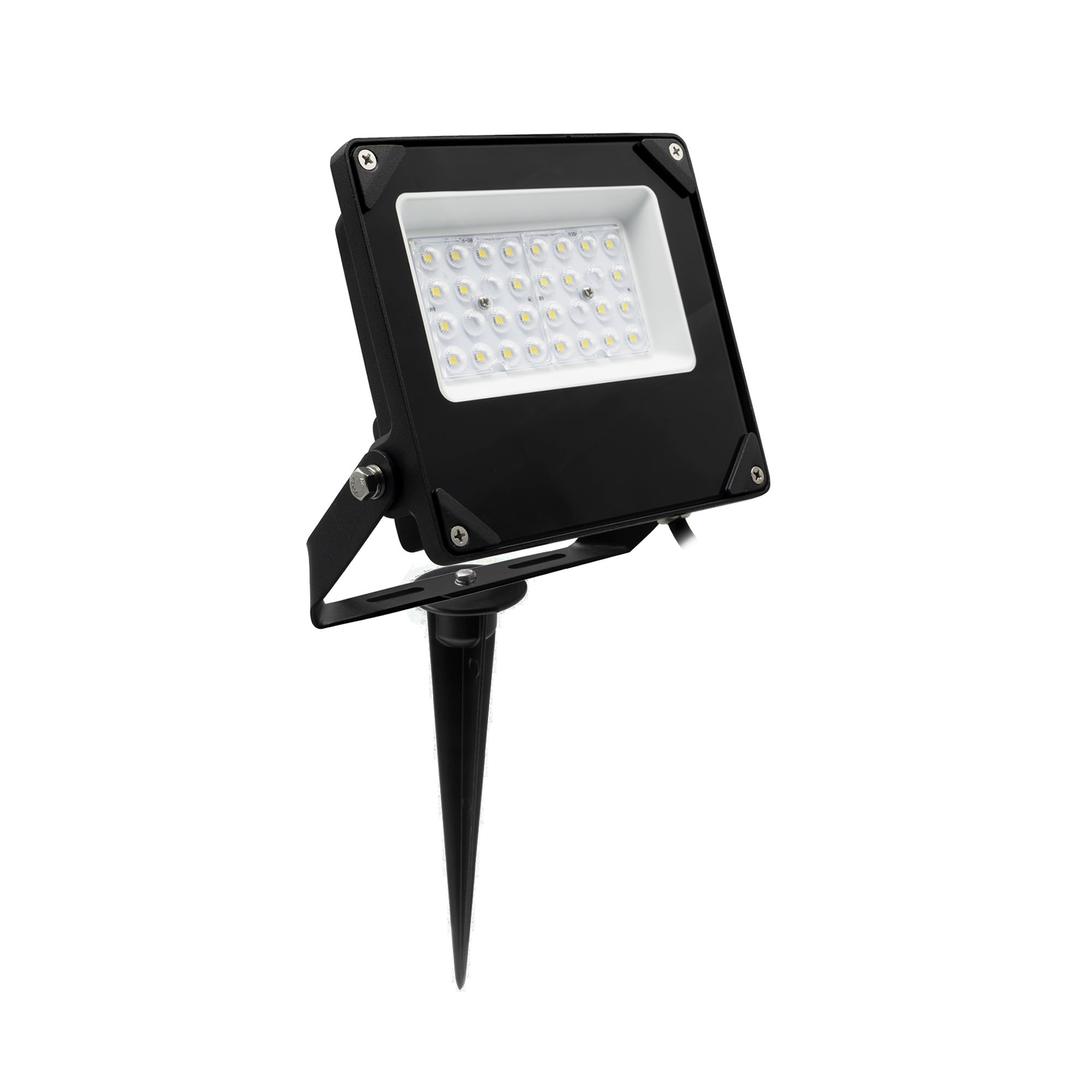 LED Black High Brightness Outdoor Garden Floodlight Spike 240V 20W ...