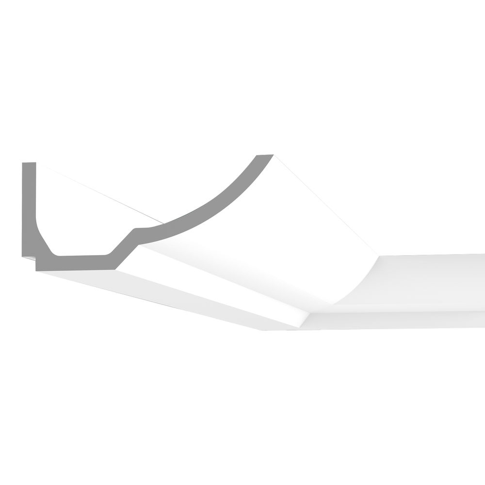 Uplighting Cornice Coving Moulding LED Tape Extrusion Profile Plastic ...