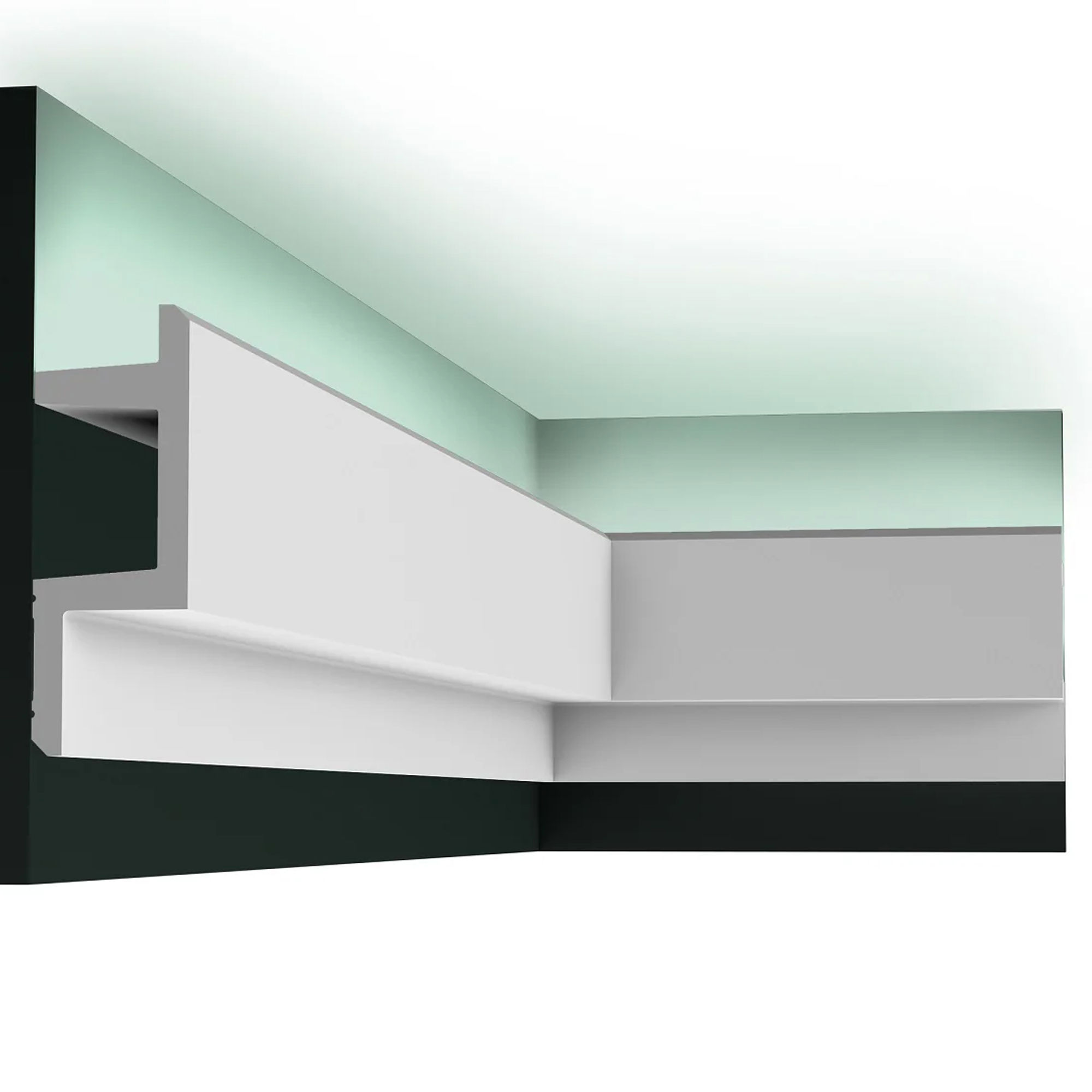 Linear Cornice Coving Moulding LED Tape Extrusion Profile 2000mm ...