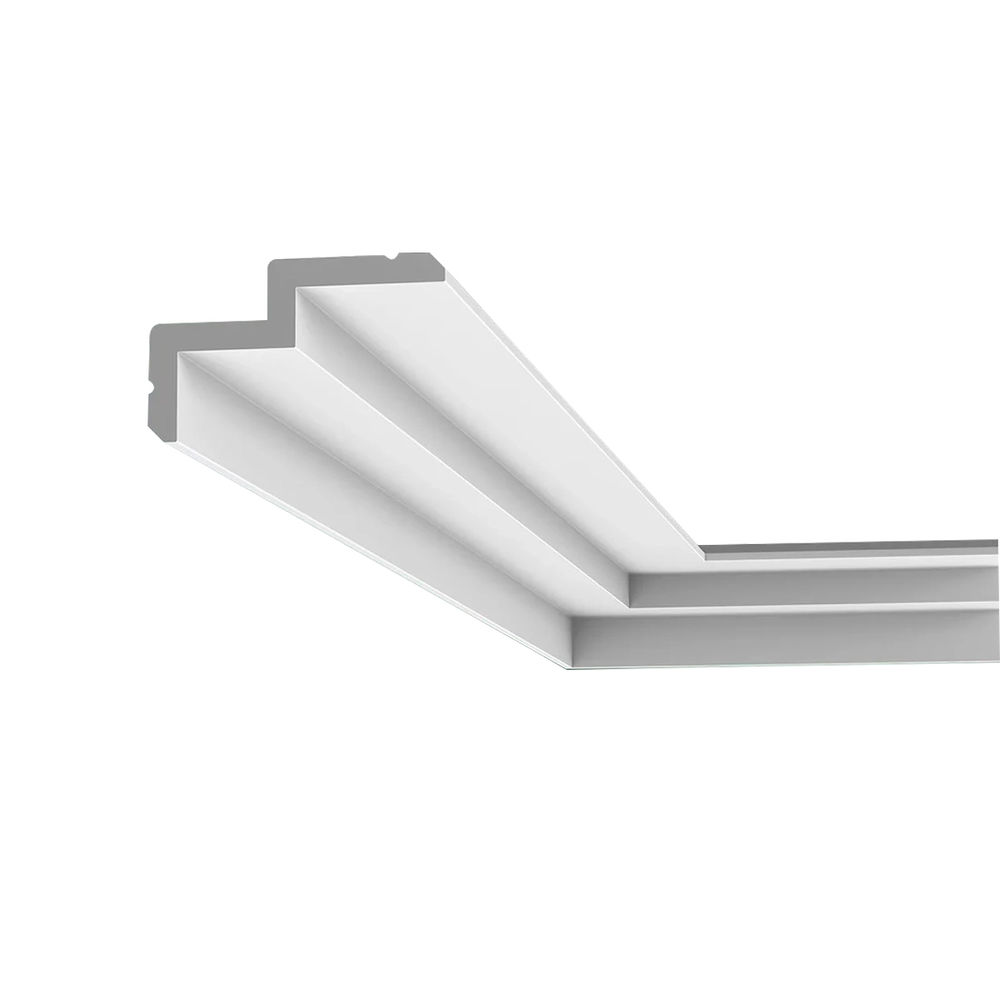 Steps Cornice Coving Moulding LED Tape Extrusion Profile 2000mm Plastic ...