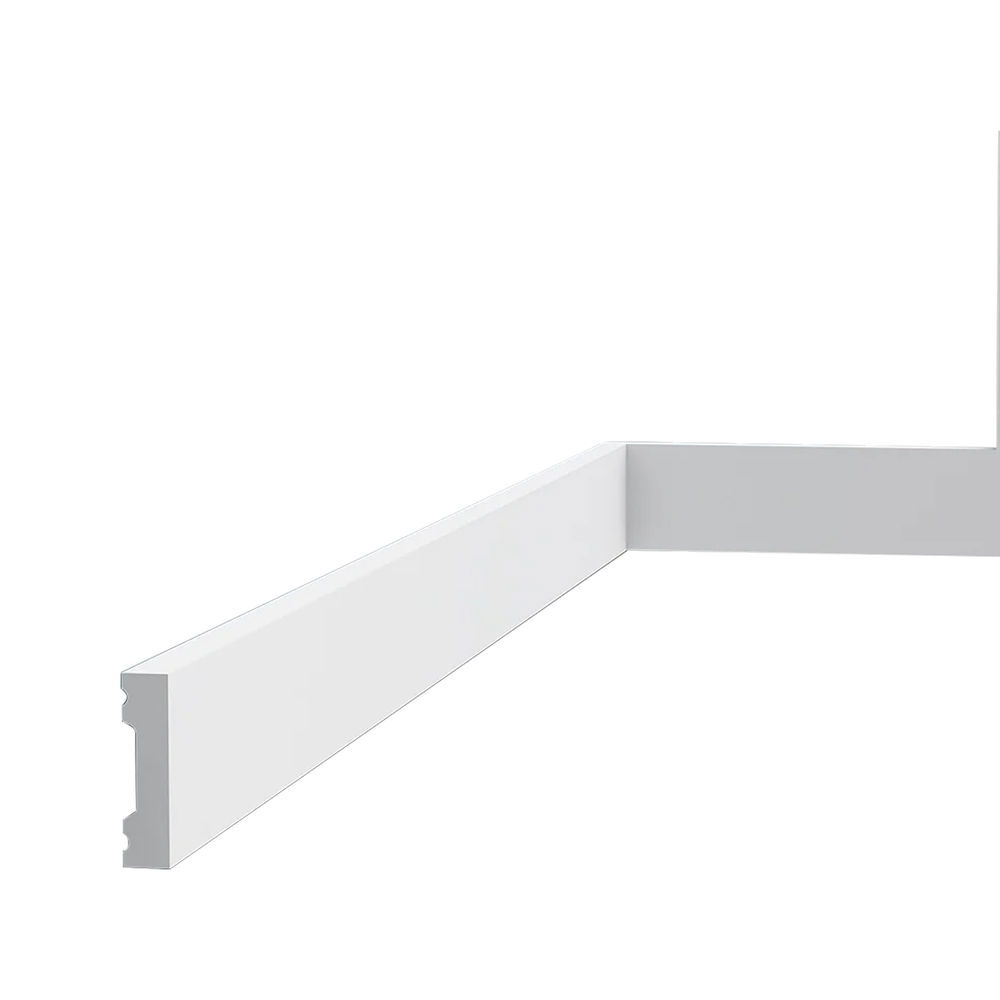 Skirting Board LED Tape Extrusion Profile Plastic 2000mm | Mr Resistor ...