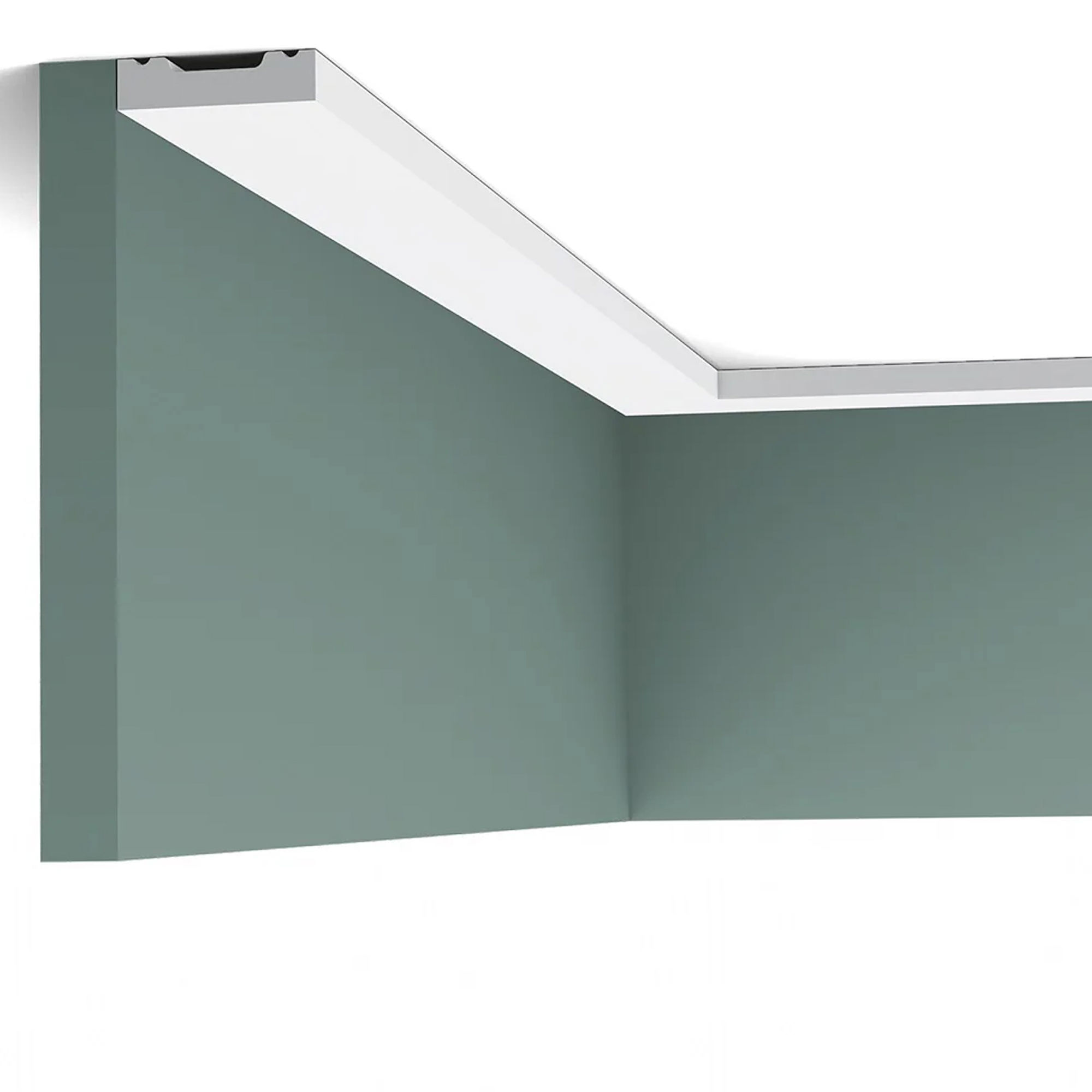 Skirting Board LED Tape Extrusion Profile Plastic 2000mm | Mr Resistor ...