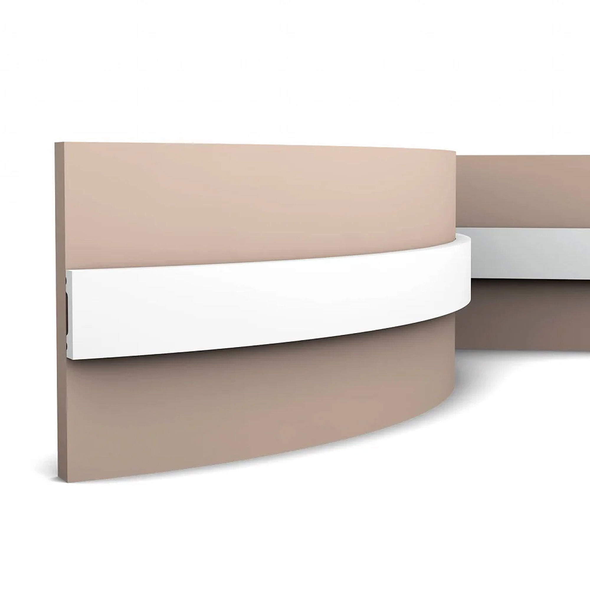 Flexible Skirting Board LED Tape Extrusion Profile Plastic 2000mm | Mr ...