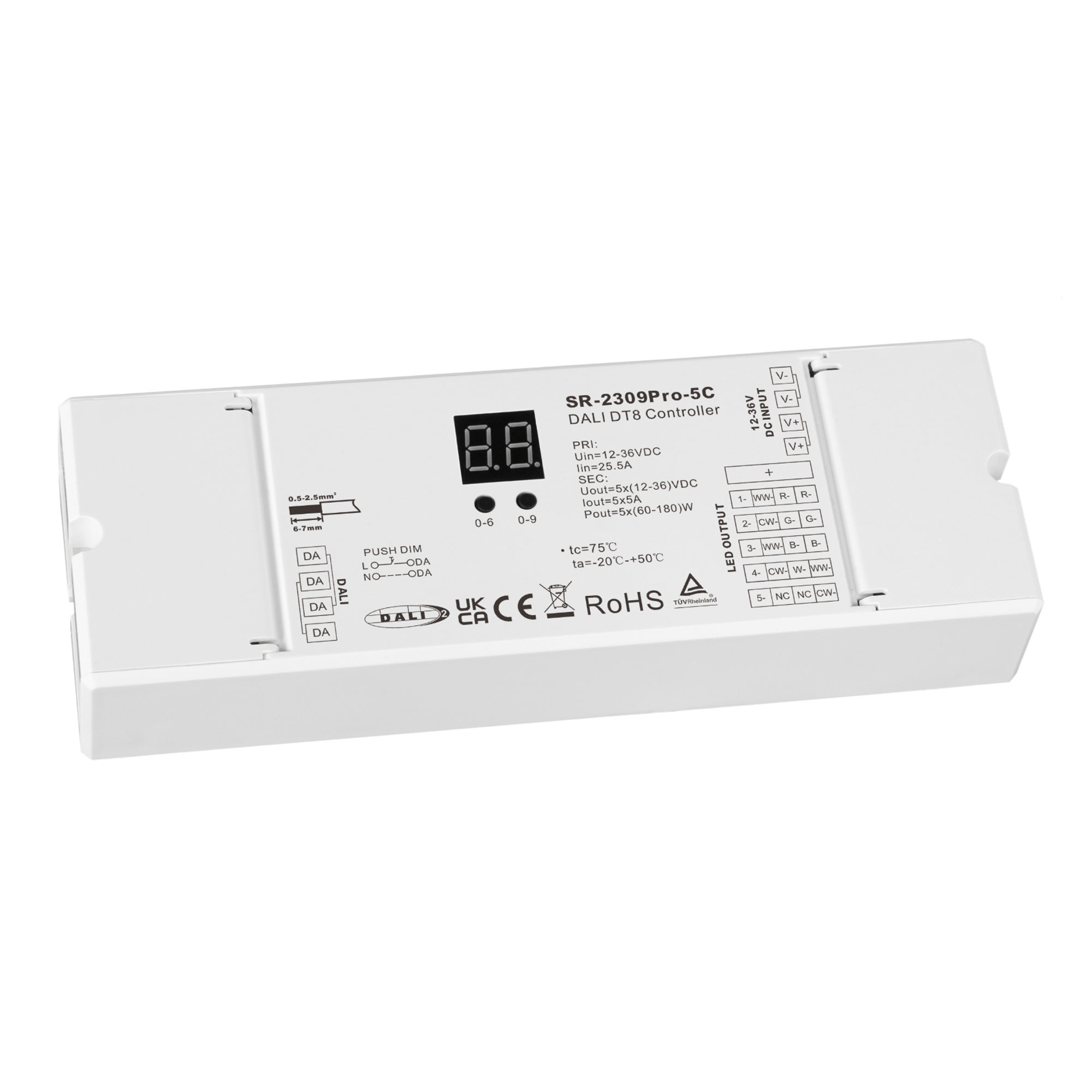 DALI-2 DT8 Dimmable LED Interface RGB CCT 5 Channels (Constant Voltage ...