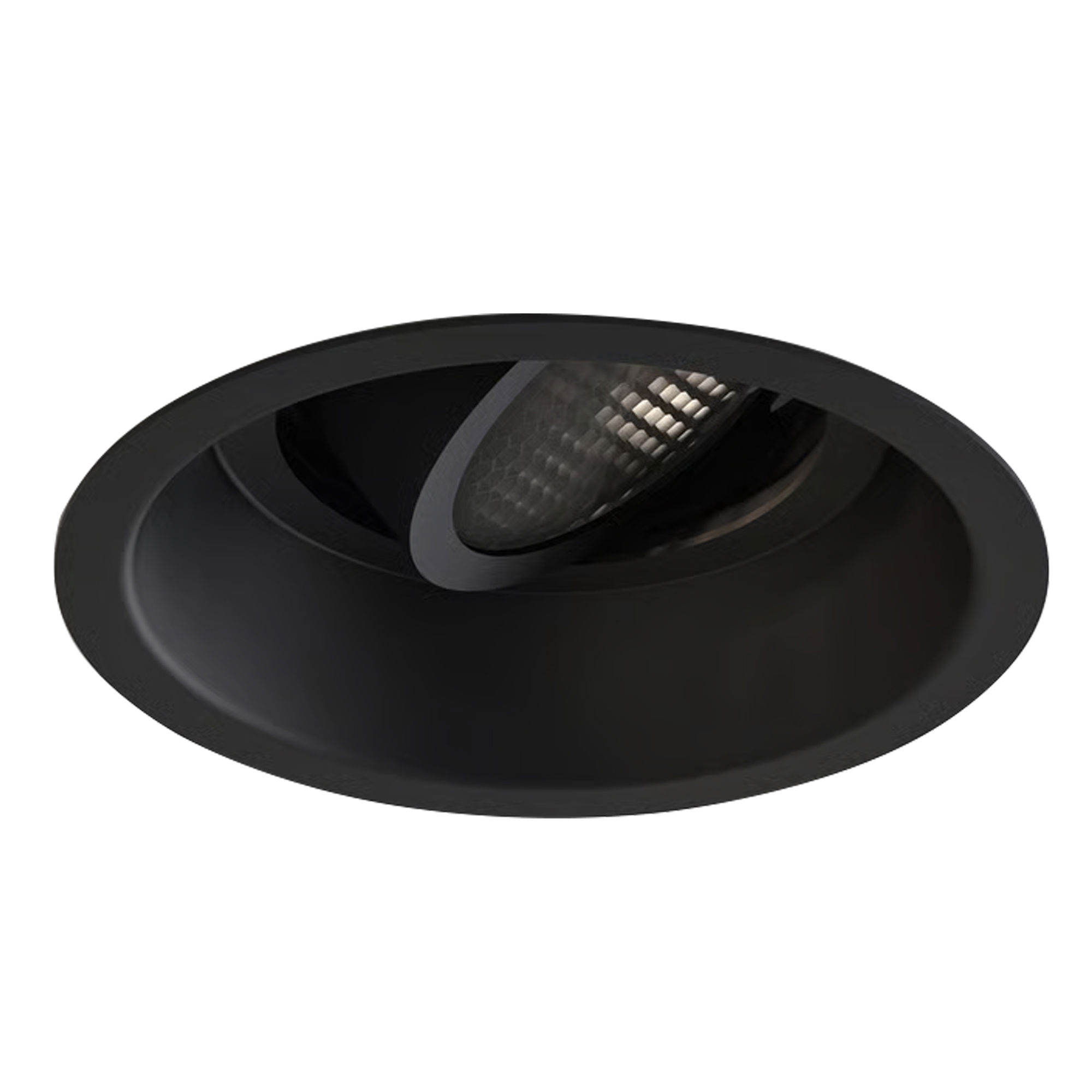 Minima Slimline Round Adjustable Fire-Rated Downlight 240V 6W Black ...