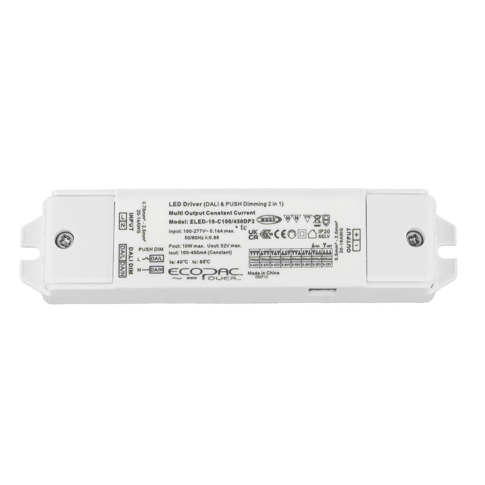 DALI-2 Dimmable LED Driver (Constant Current) 4.2W-10W 100mA-450mA | Mr ...