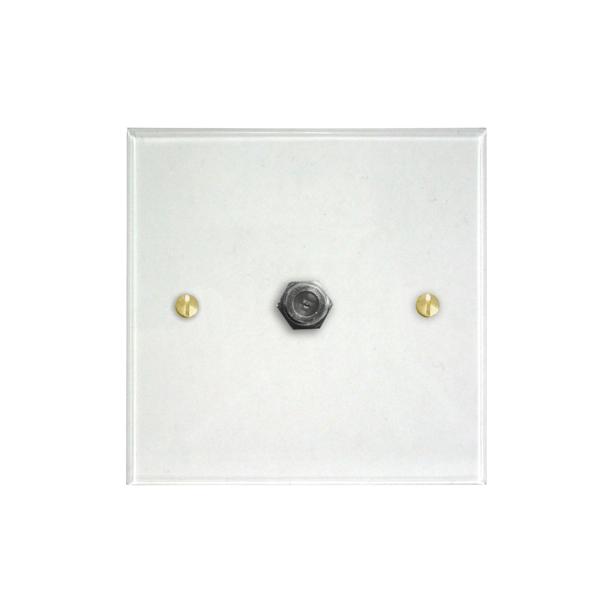 Prism TV Socket 1 gang satellite socket Clear Perspex | Mr Resistor ...