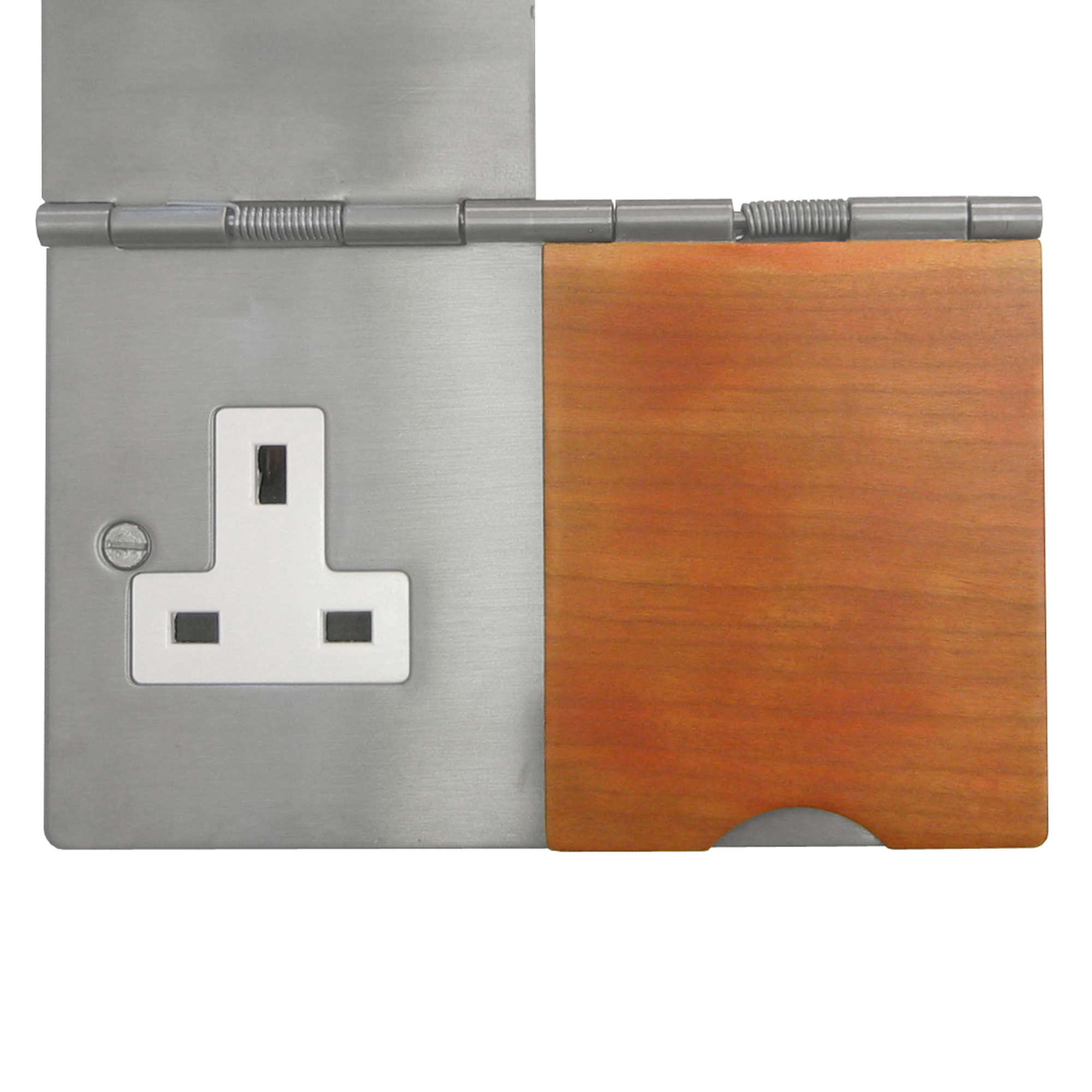 Floor Socket 2 gang 13 amp unswitched floor socket Oak | Mr Resistor ...