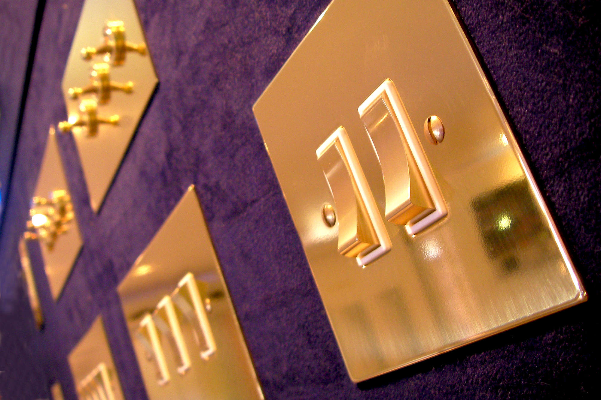 Horizon Square Fuse Spur 1 gang 13 amp switch cord spur Satin Brass ...