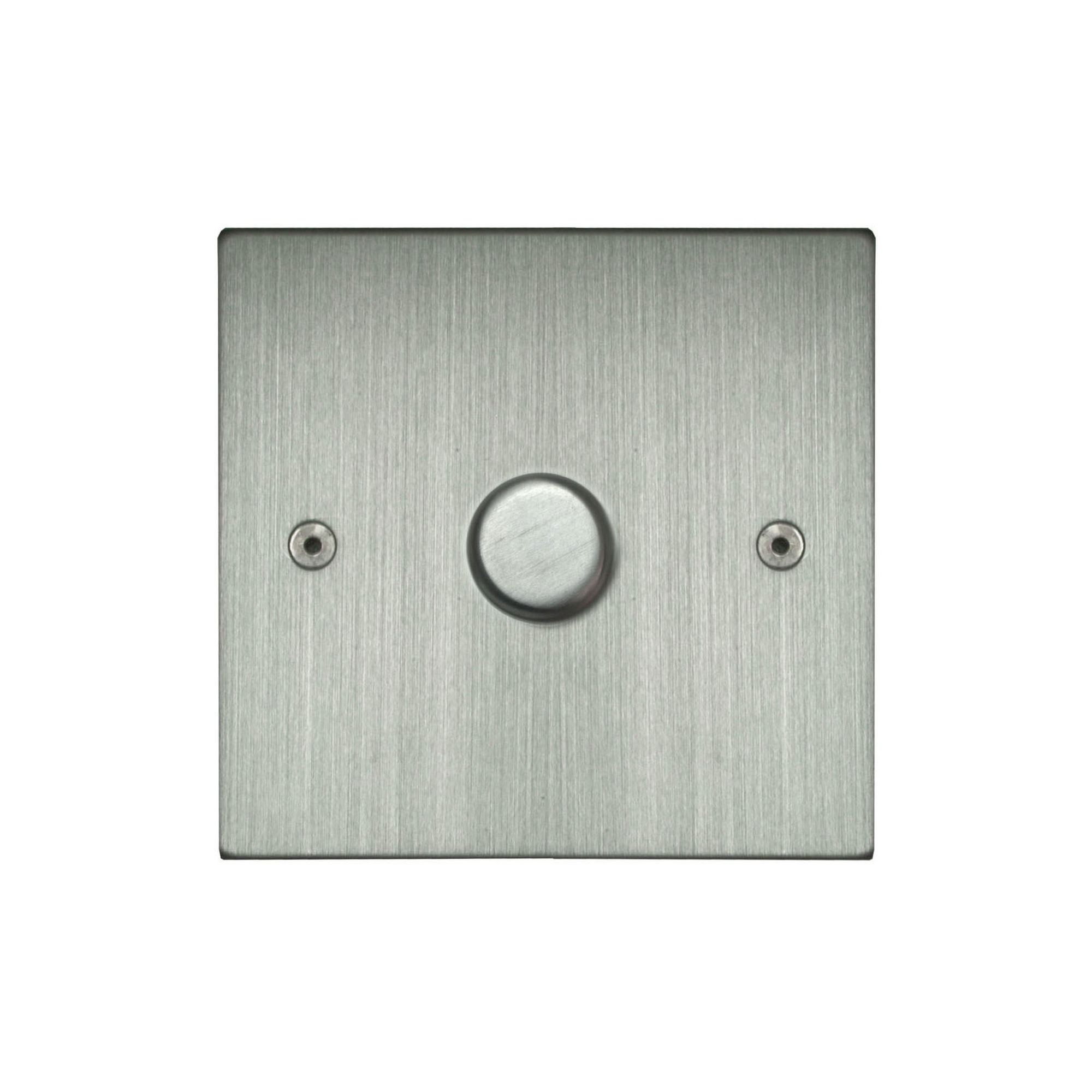 Horizon Square Dimmer Switch 1 gang 1000W 2 way Satin Nickel | Mr ...