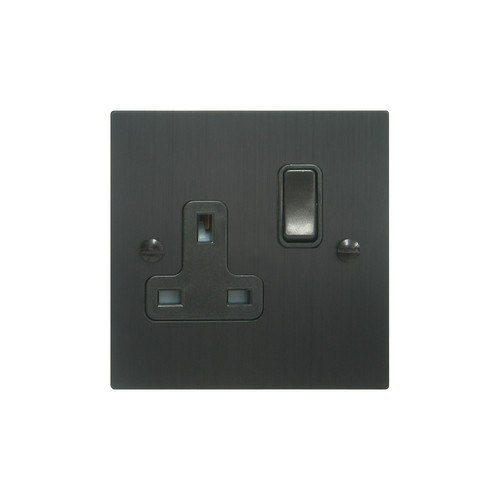 Wall Socket Switch 1 gang 13 amp switch socket outlet Pink Aluminium ...