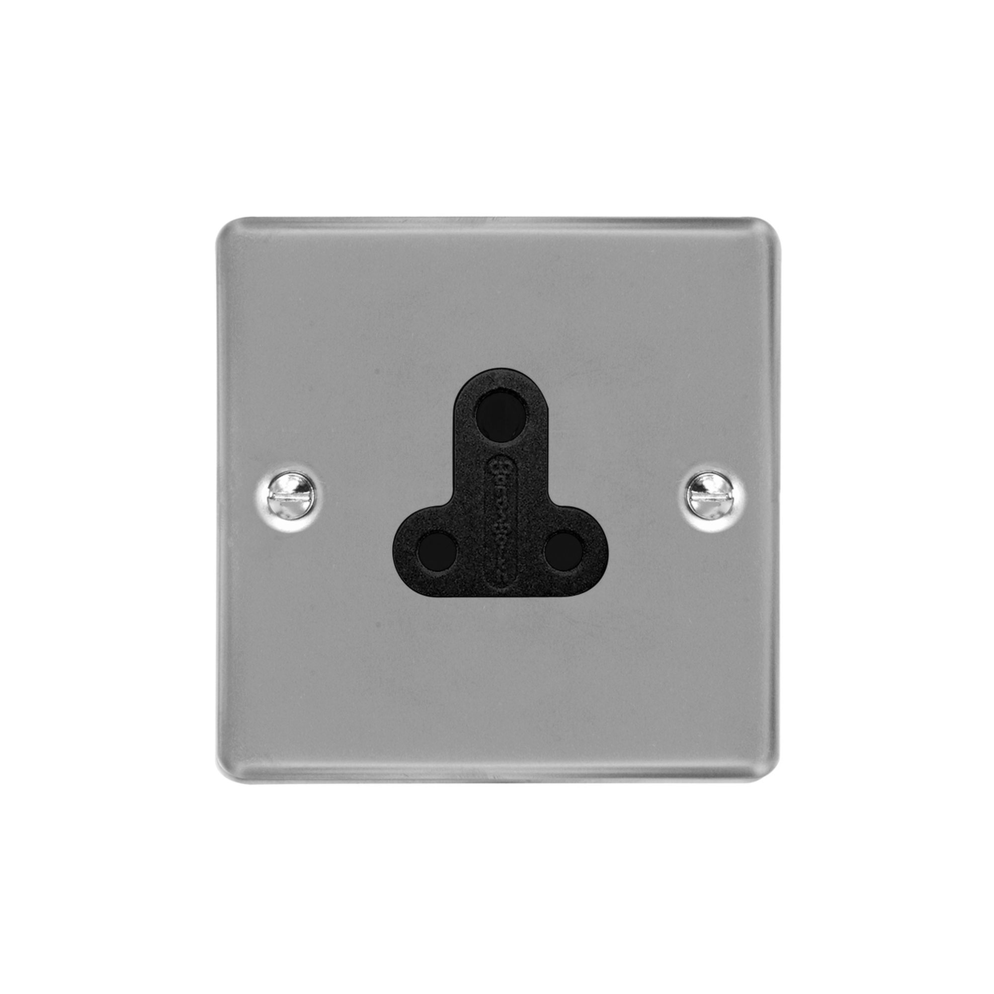 Light Socket 1 gang 5 amp unswitched socket outlet Polished Chrome | Mr ...