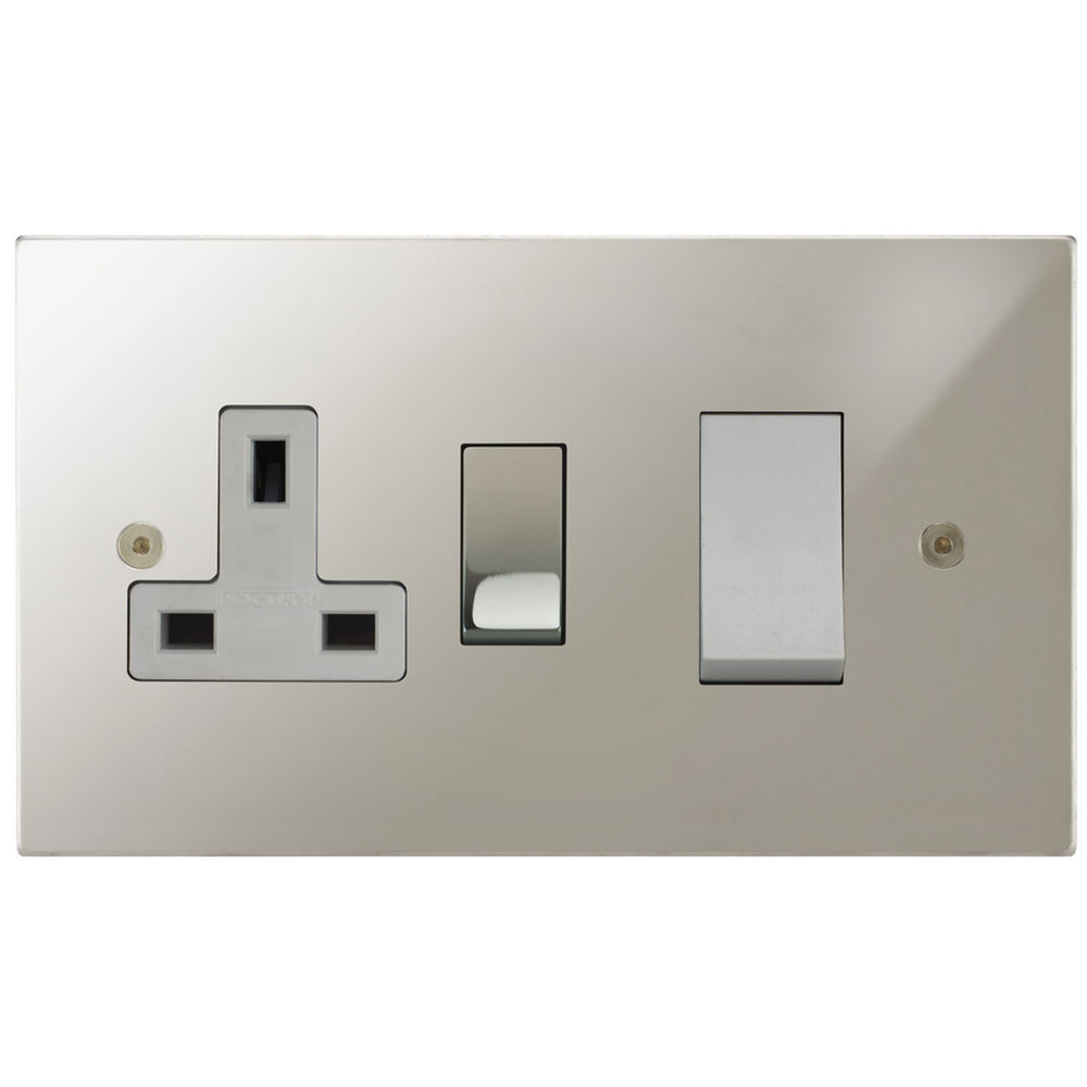 Horizon Square Cooker Switch 1 gang 45 amp cooker with switch socket ...