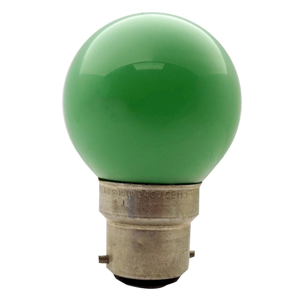 Colour BC Golf Ball Light Bulb Green | Mr Resistor Lighting