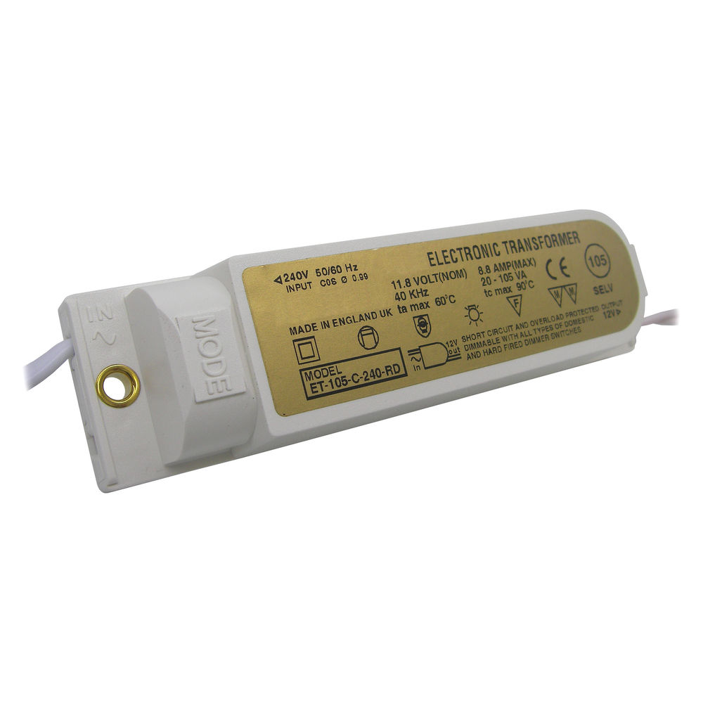 Electronic Dimmable Transformer 12V 105W | Mr Resistor Lighting