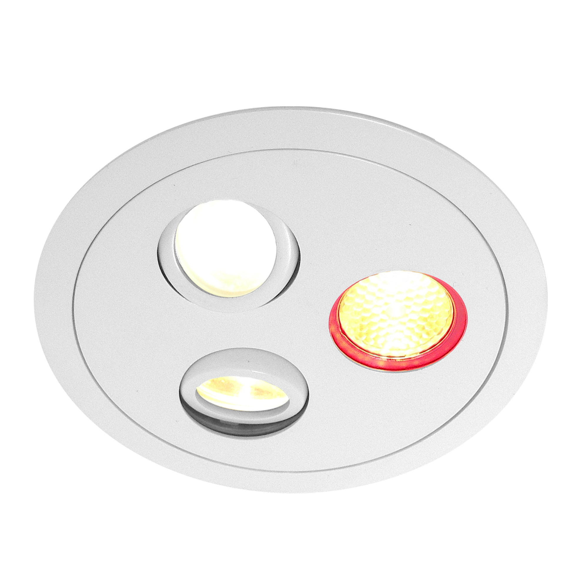 Compasso 4 x LED 8 x Halogen Master 4 White 176W | Mr Resistor Lighting