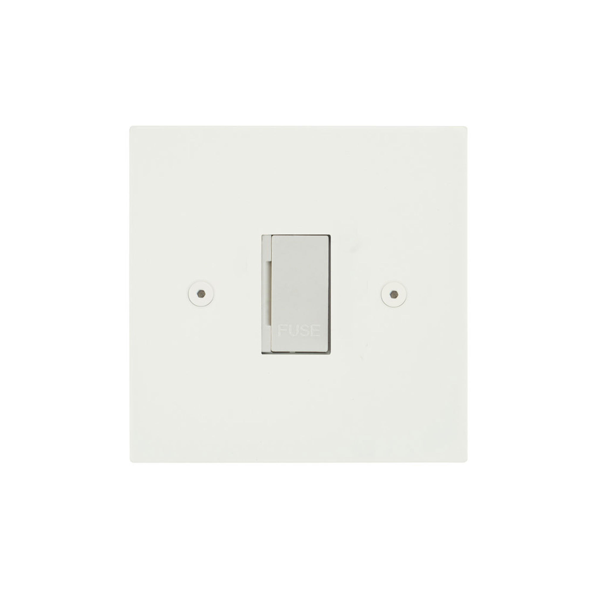 Horizon Square Fuse Spur 1 gang plate 13 amp (single plate) Primed ...