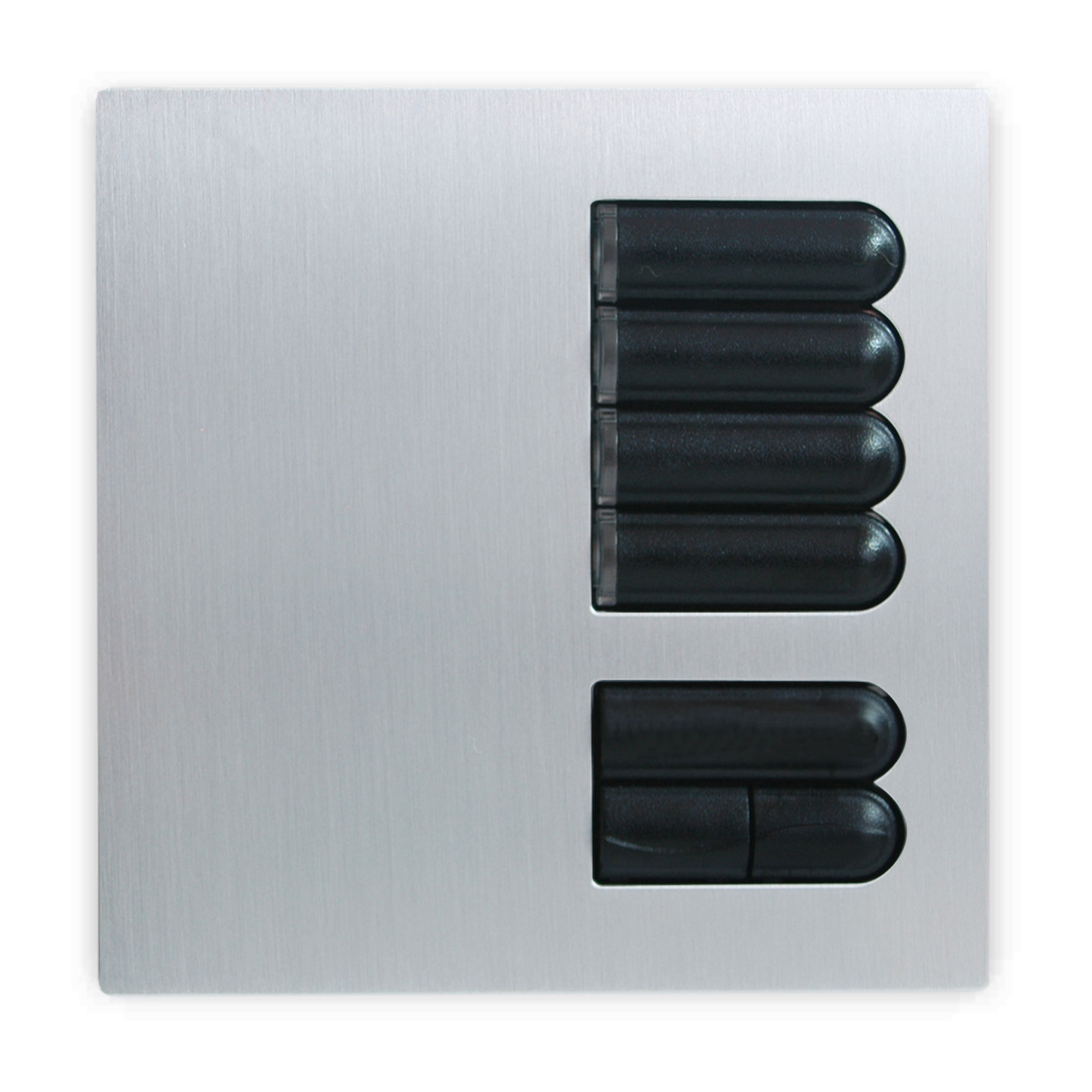 Lutron European Wall Switch Cover Plate EGRX4S Satin Chrome | Mr ...