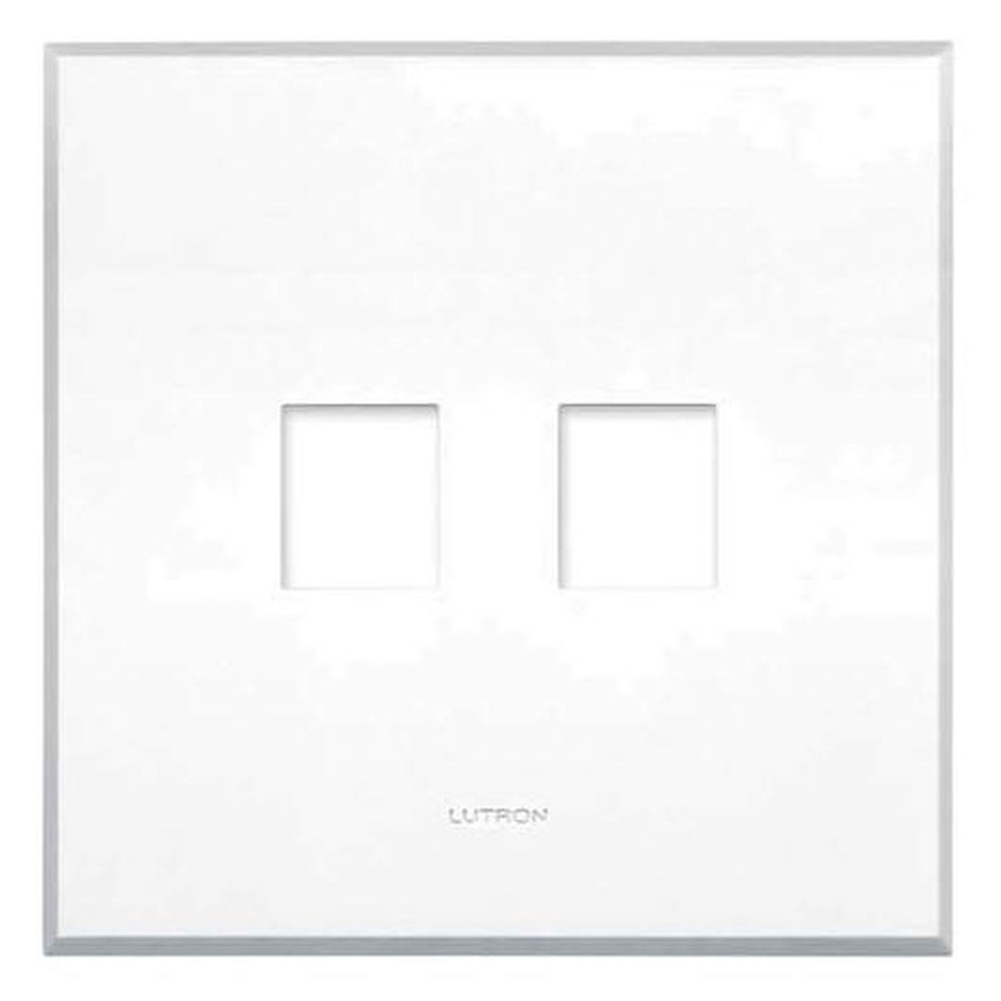 Complimentary 2 Port Frame Plate White Frameless 2 Gang | Mr Resistor ...