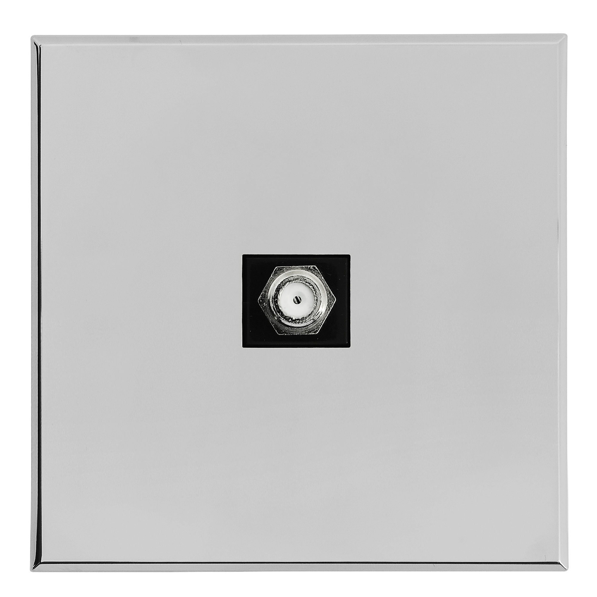Complimentary Satellite Socket Chrome Frameless 1 Gang | Mr Resistor ...