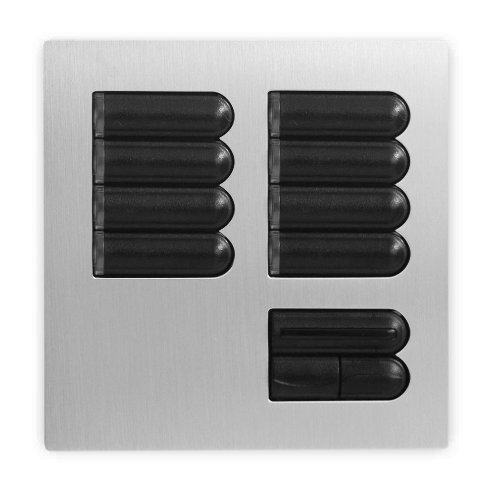Lutron European Wall Switch Cover Plate Polished Chrome EGRX8SIR | Mr ...