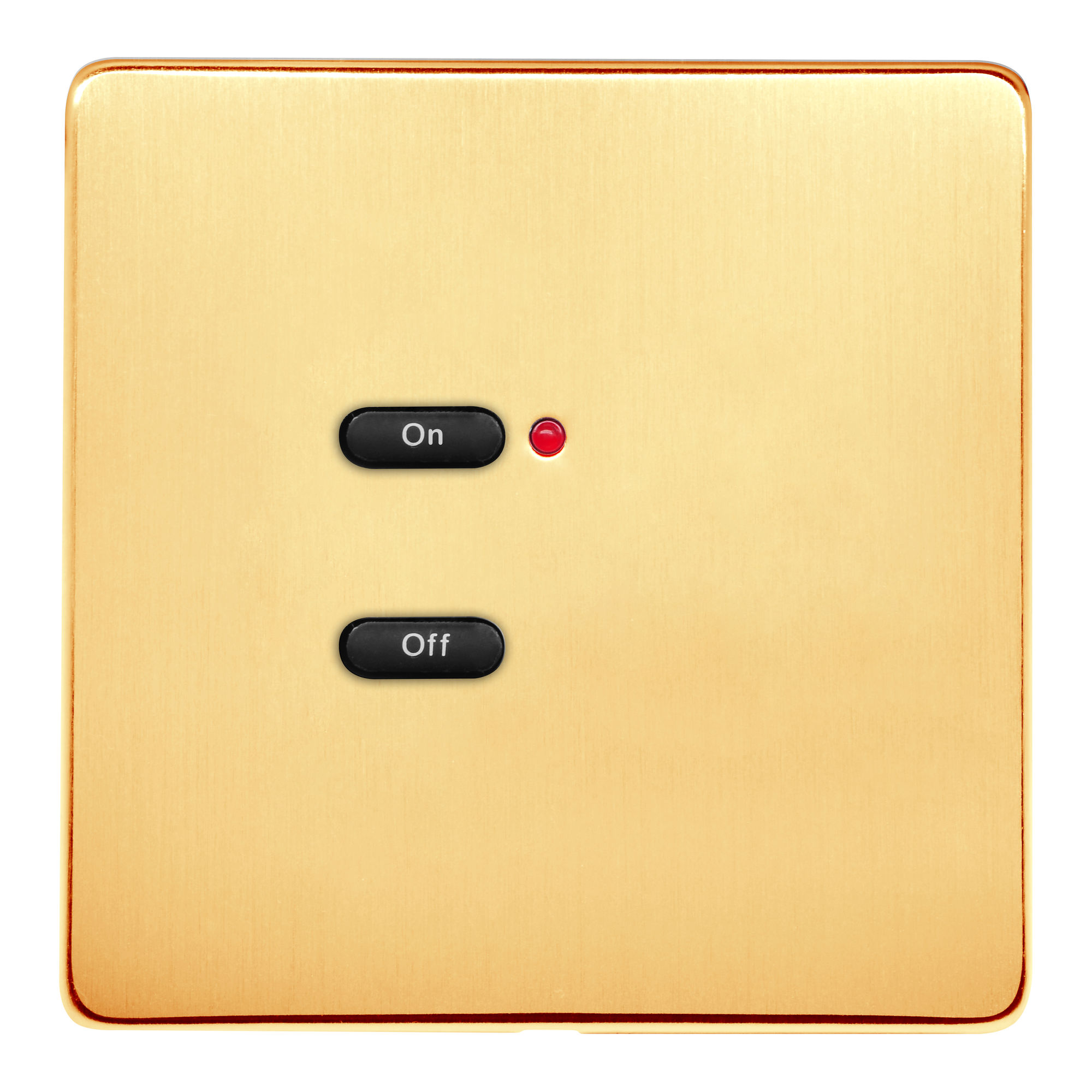 RAKO Wireless Wall Switch 2 Button Polished Brass Screwless | Mr ...