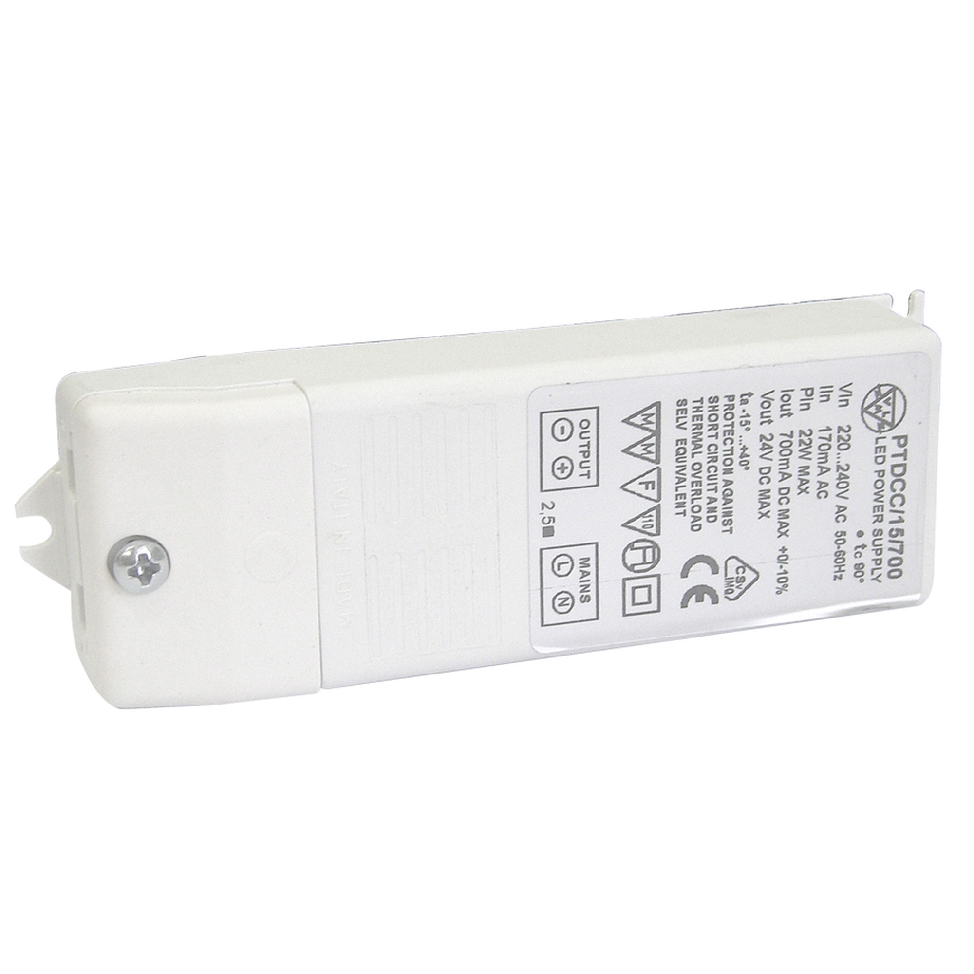 LED Driver (Constant Current) White 15W 700mA | Mr Resistor Lighting