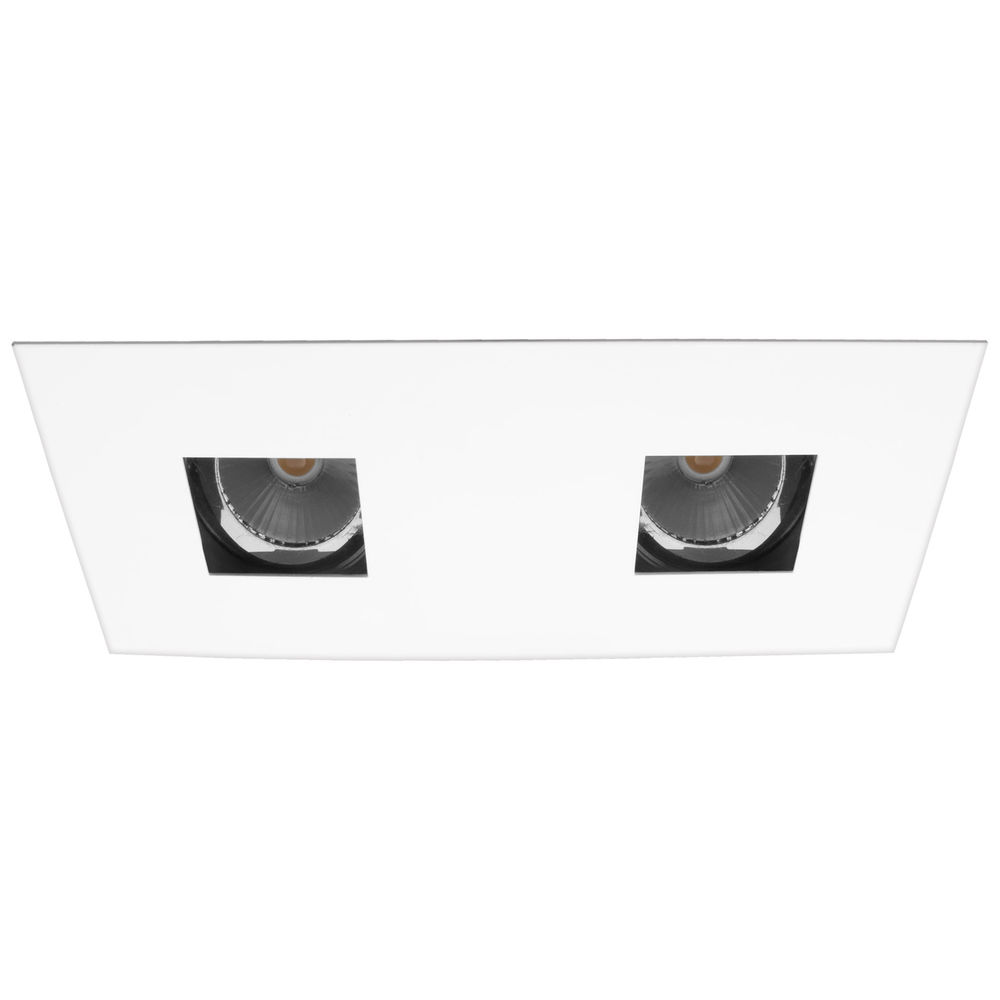 Adjustable One Way Rectangle Double 12V 2x50W White | Mr Resistor Lighting