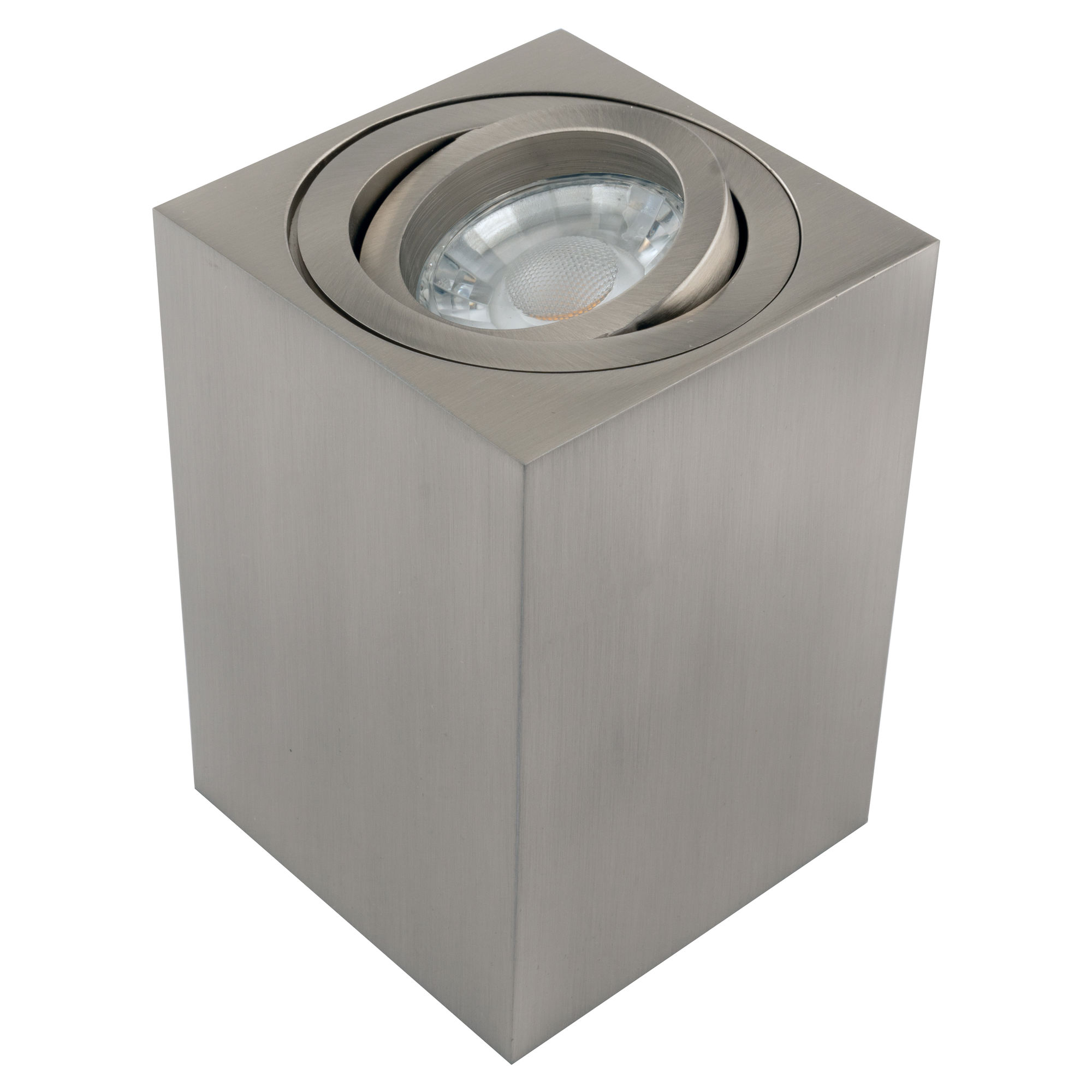 Rock Cube Spot Uplight Nickel 20W | Mr Resistor Lighting