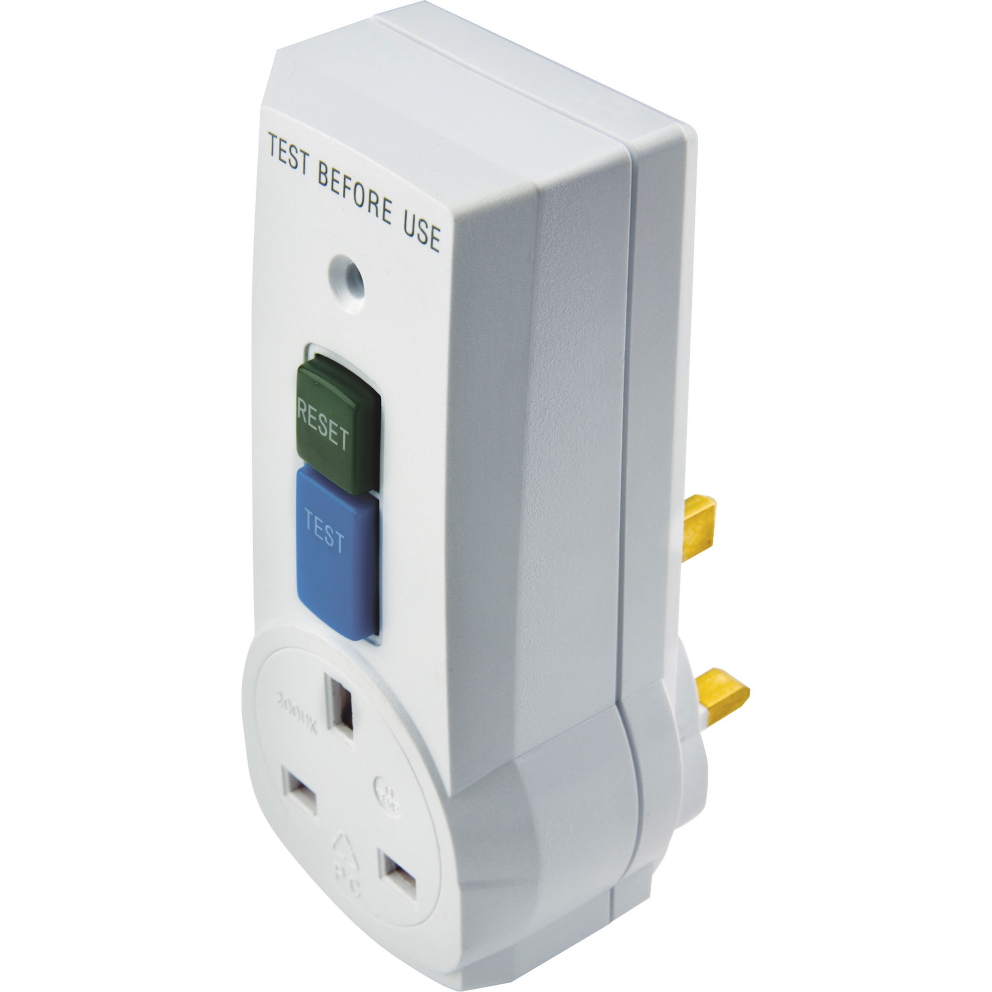 RCD Non-Latching Safety Breaker Adaptor White | Mr Resistor Lighting