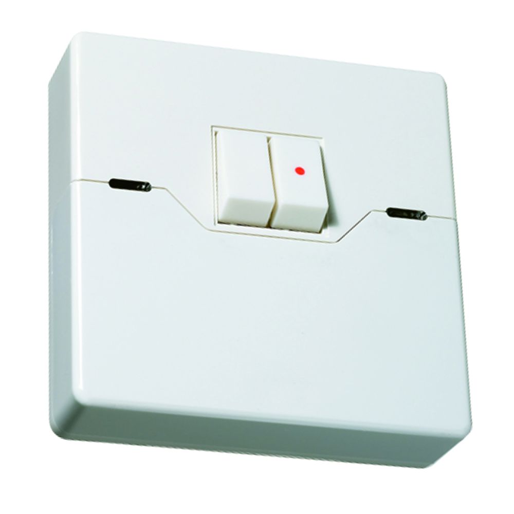 Programmable Security Light Switch 2 Gang White | Mr Resistor Lighting