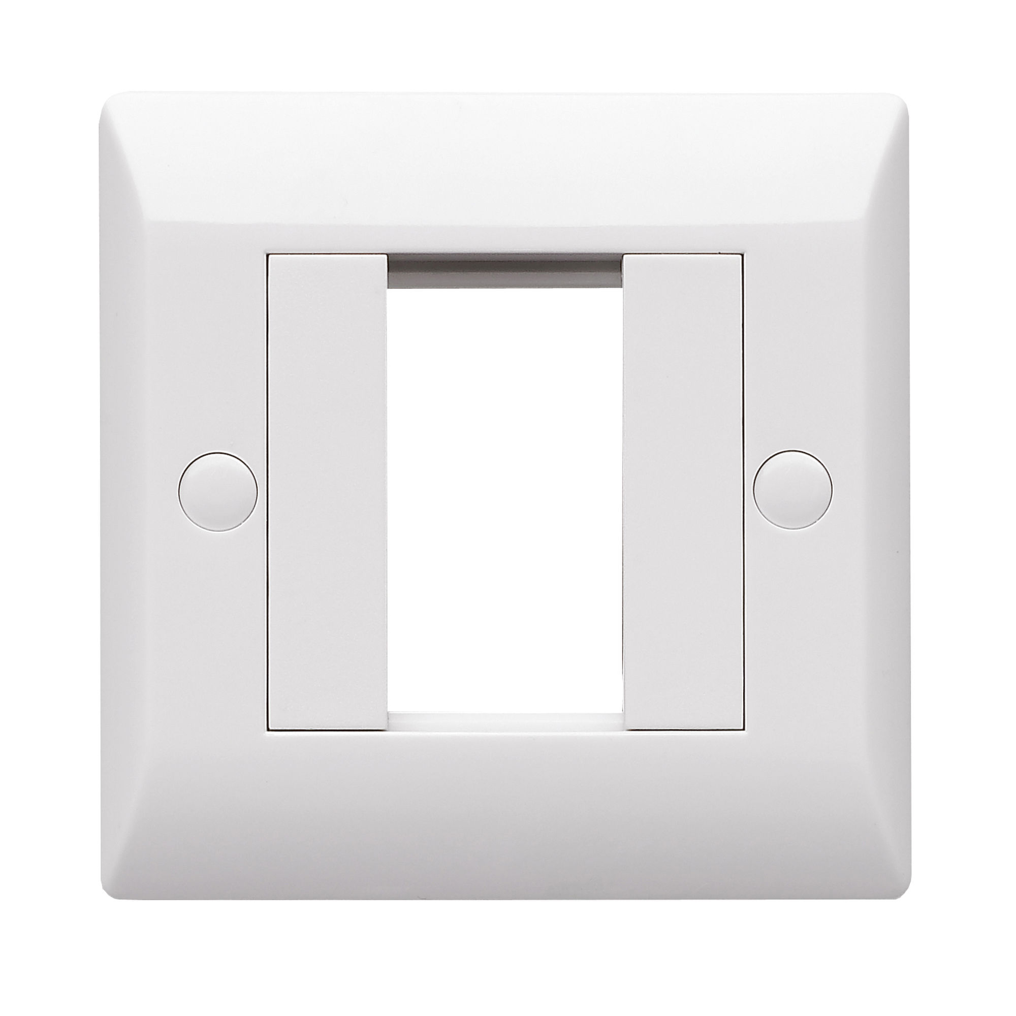 Euro Plate 1 Gang 2 Module Euro Plate (Plate Only) | Mr Resistor Lighting