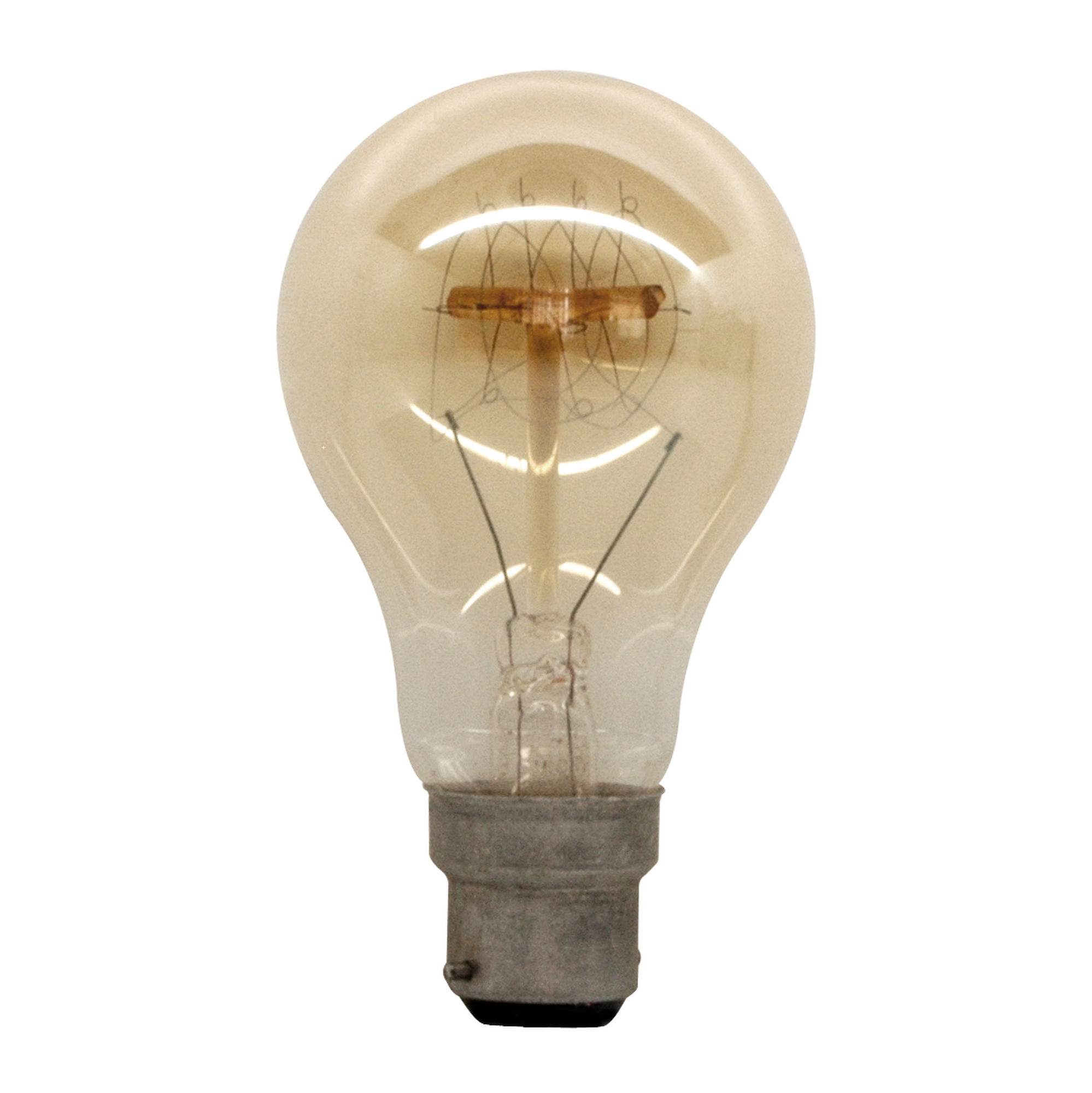 Rustika Carbon Filament Lamp Quad Loop GLS 60mm BC / B22 60W | Mr ...