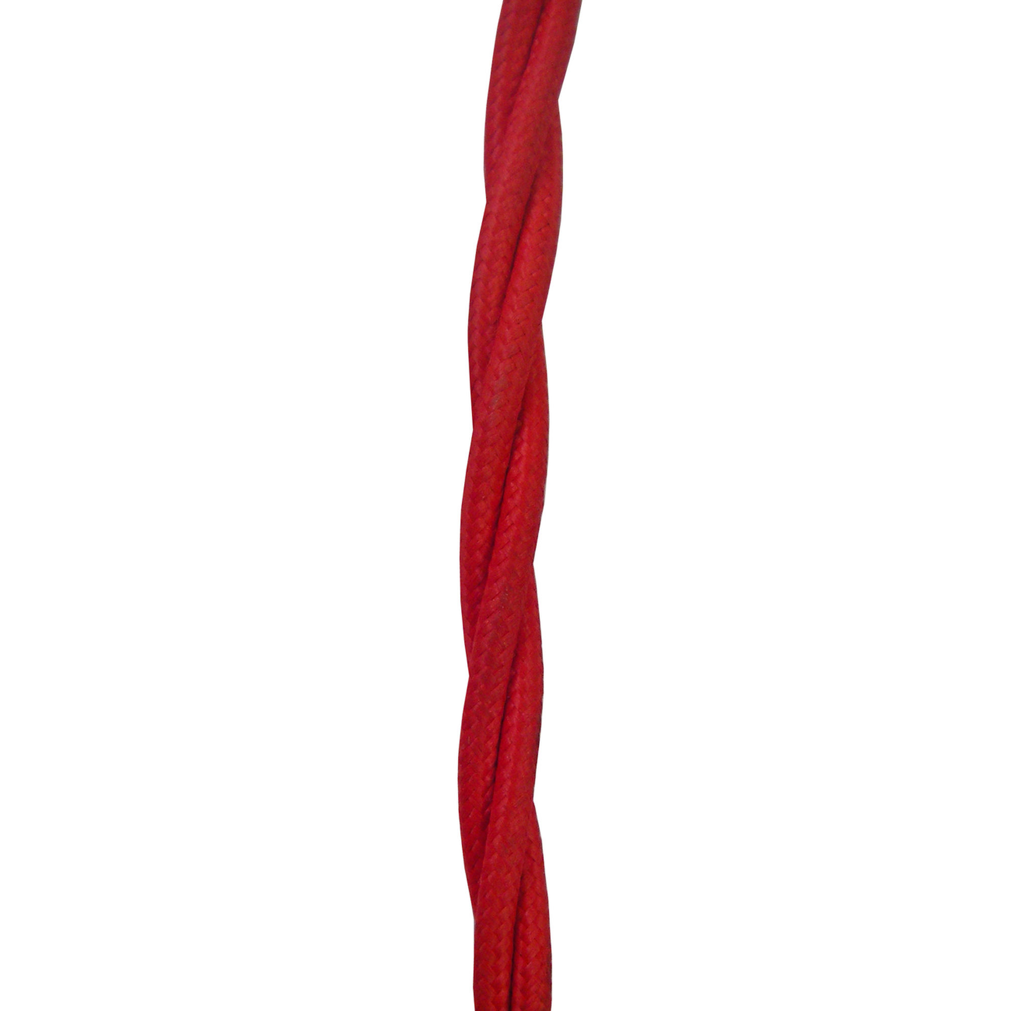 Braided Cloth Triple Twisted 3 Core Round Flex Cable 0.75mm² Red | Mr ...