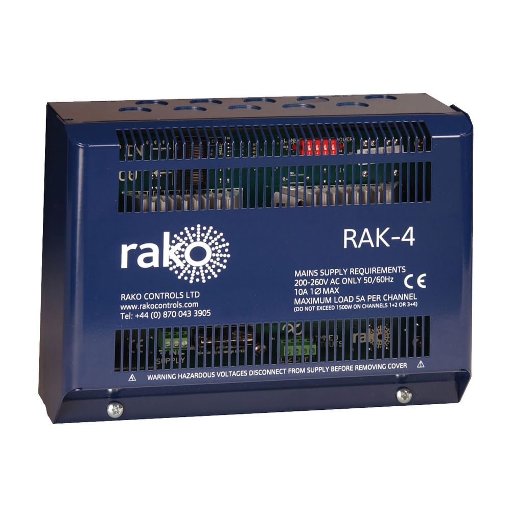 RAKO 4 Channel Trailing Edge Dimming Rack Tungsten & Halogen Loads ...