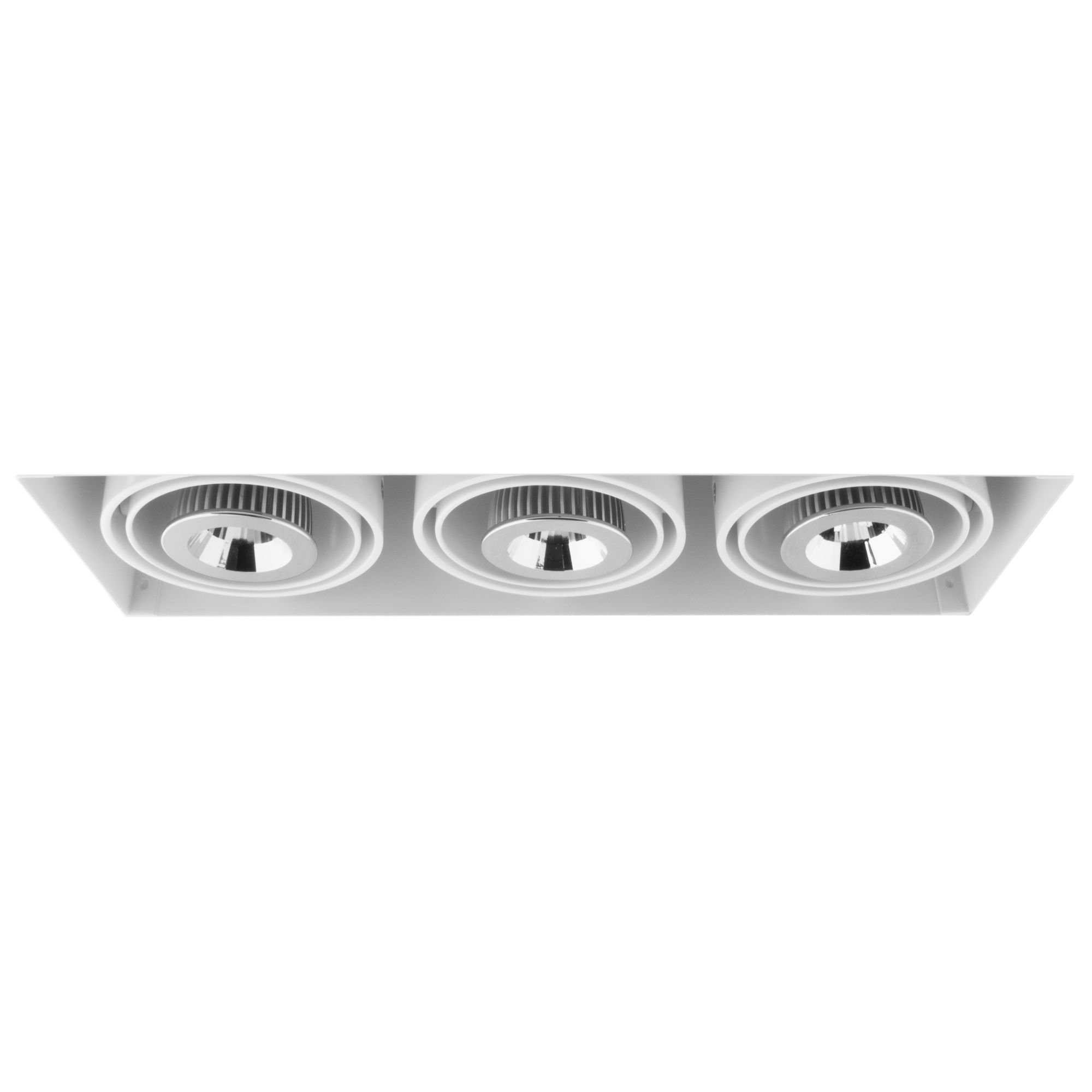 Grid Trimless Triple MR16 12V 3 x 50W White | Mr Resistor Lighting
