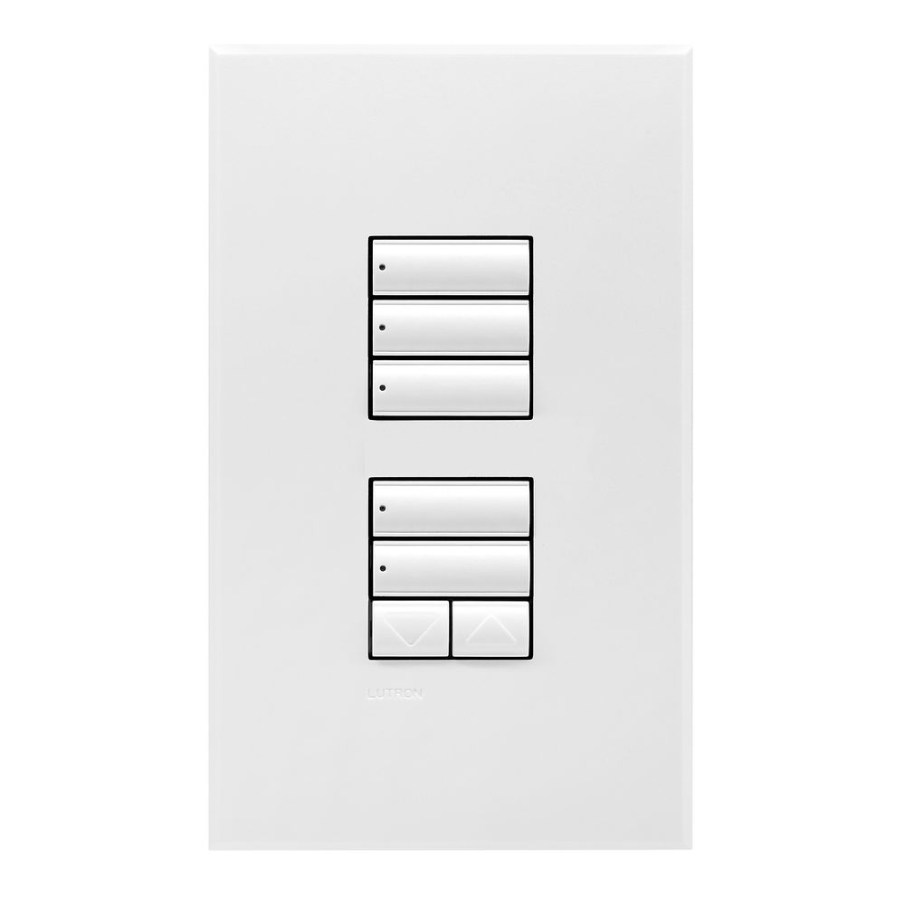 Lutron North American Wall Switches White 3 Button/2 Button R/L | Mr ...