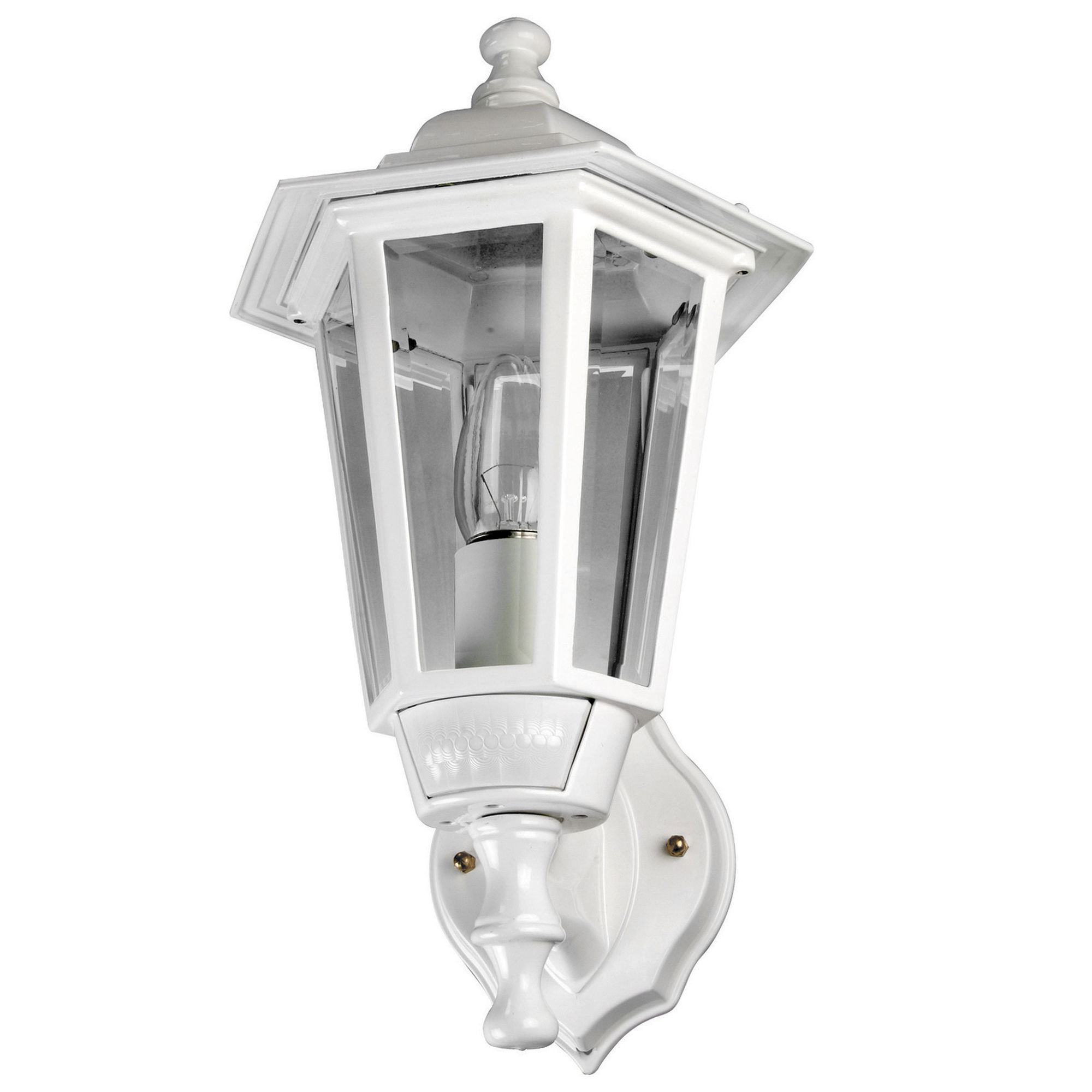 Lantern with PIR Motion Detector 240V White 60W | Mr Resistor Lighting