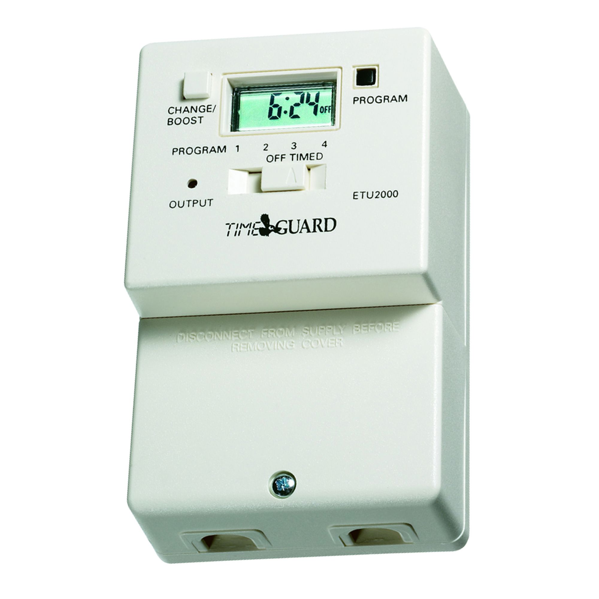 24 Hour Electronic Immersion Heater Timeswitch White | Mr Resistor Lighting