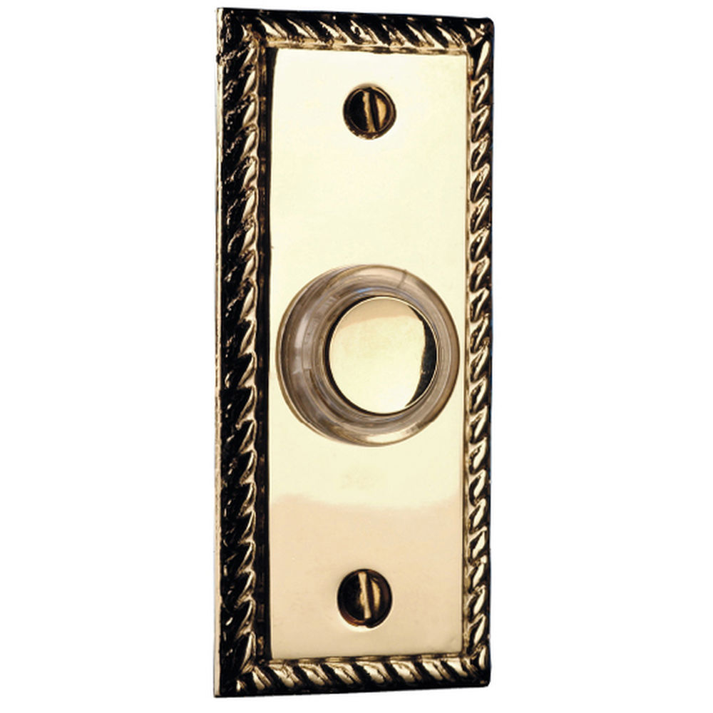 Wired Bell Push (Illuminated Button) Brass | Mr Resistor Lighting