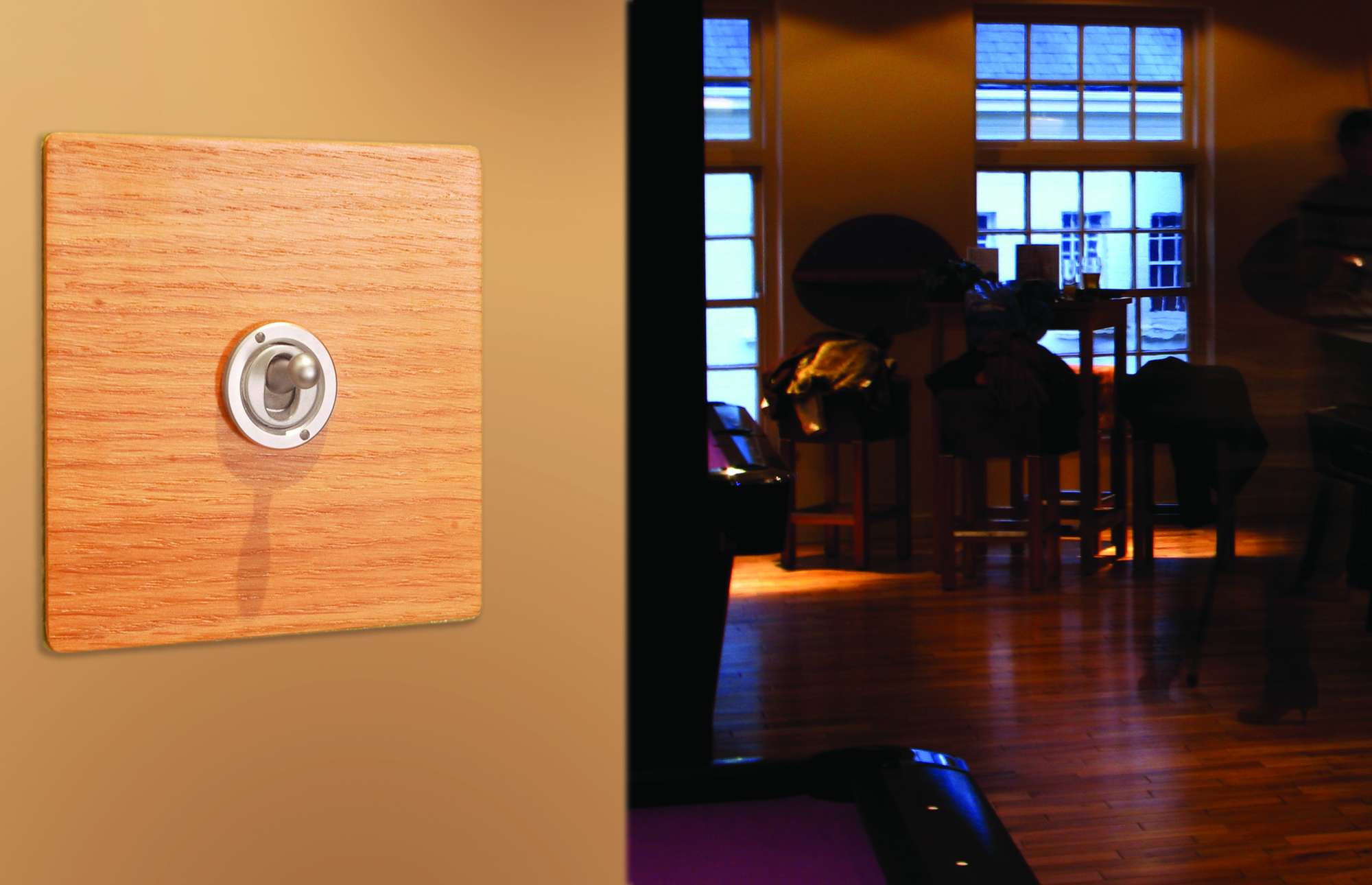 Wall Socket 2 gang 13 amp switch socket outlet Oak | Mr Resistor Lighting