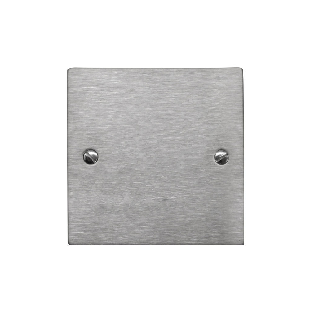 Blank Plate 1 gang single Stainless Steel | Mr Resistor Lighting