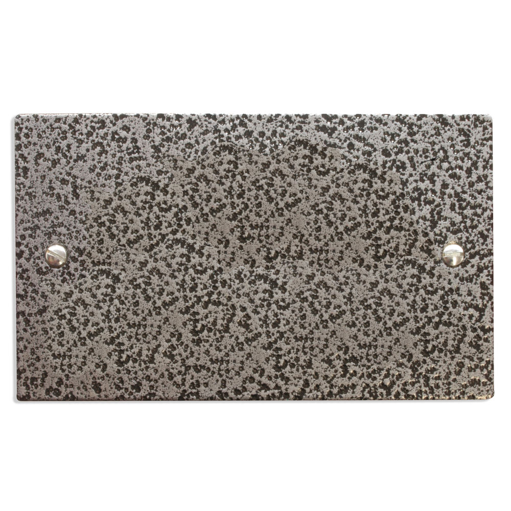 Blank Plate 2 gang double Magnesium | Mr Resistor Lighting
