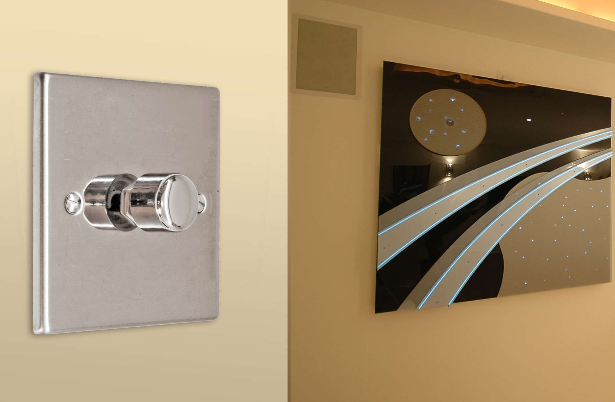 Dolly Switch 4 gang 2 way Polished Stainless | Mr Resistor Lighting