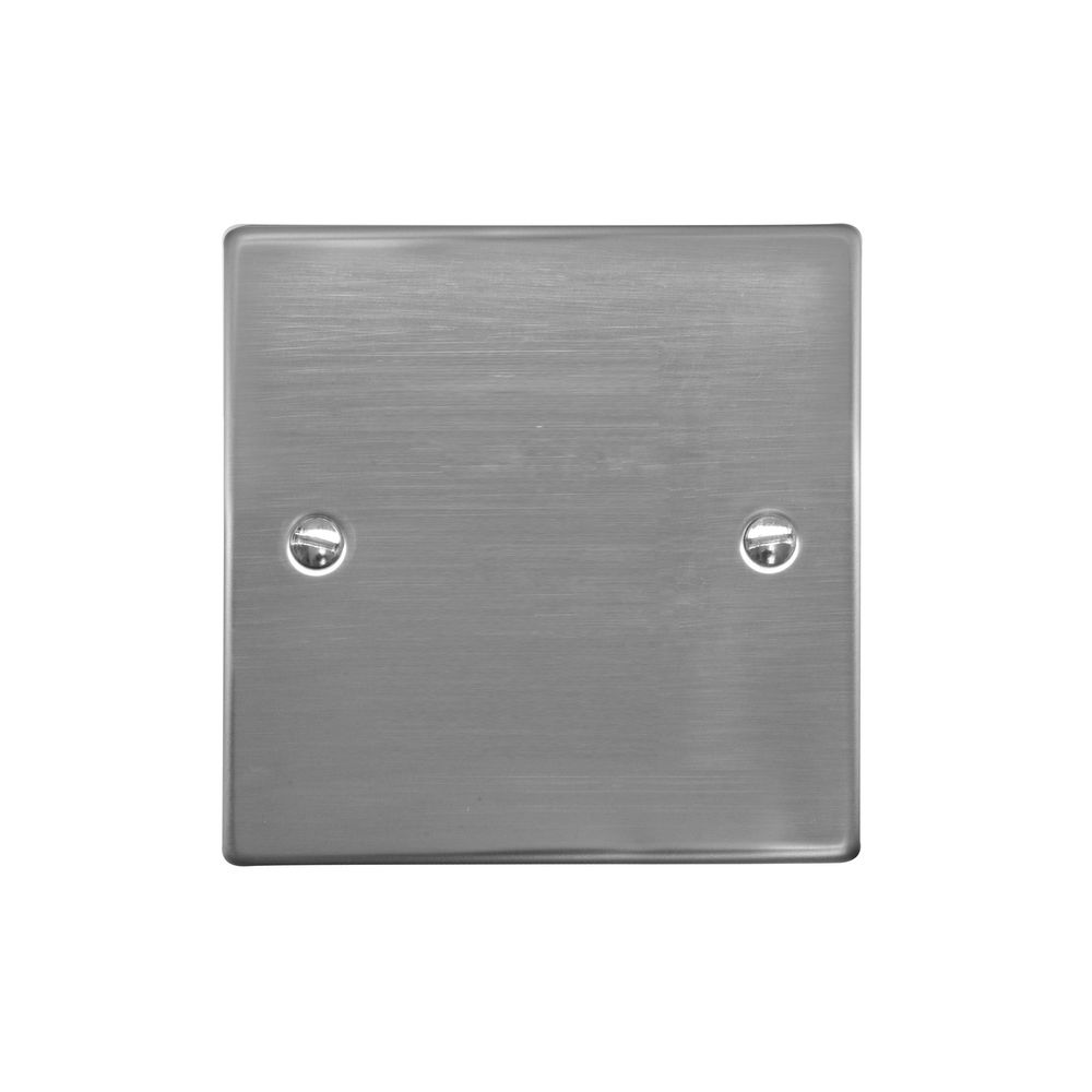 Blank Plate 1 gang single Polished Stainless | Mr Resistor Lighting